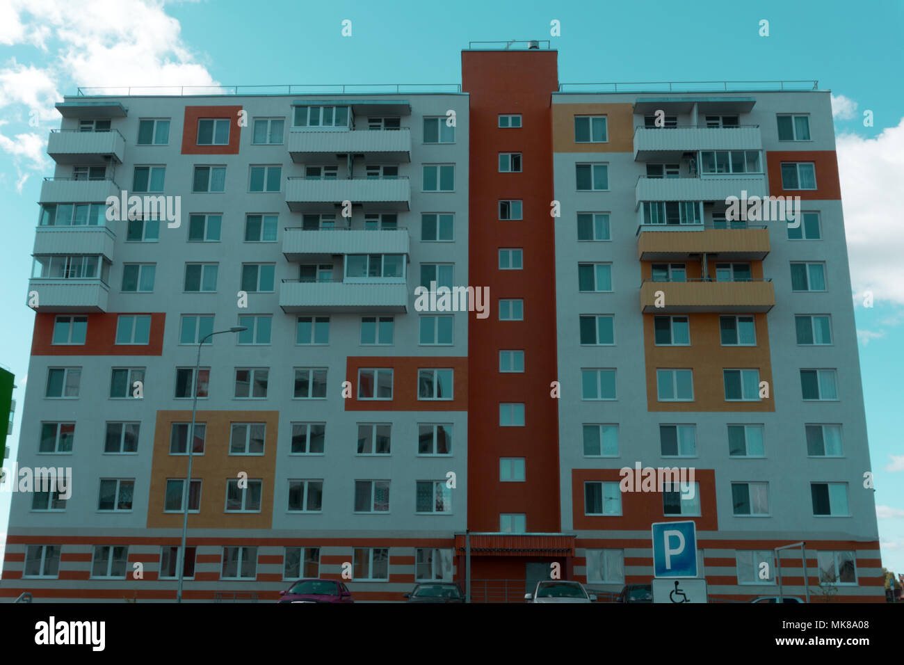 fragments of facades of multi-storey buildings Stock Photo - Alamy