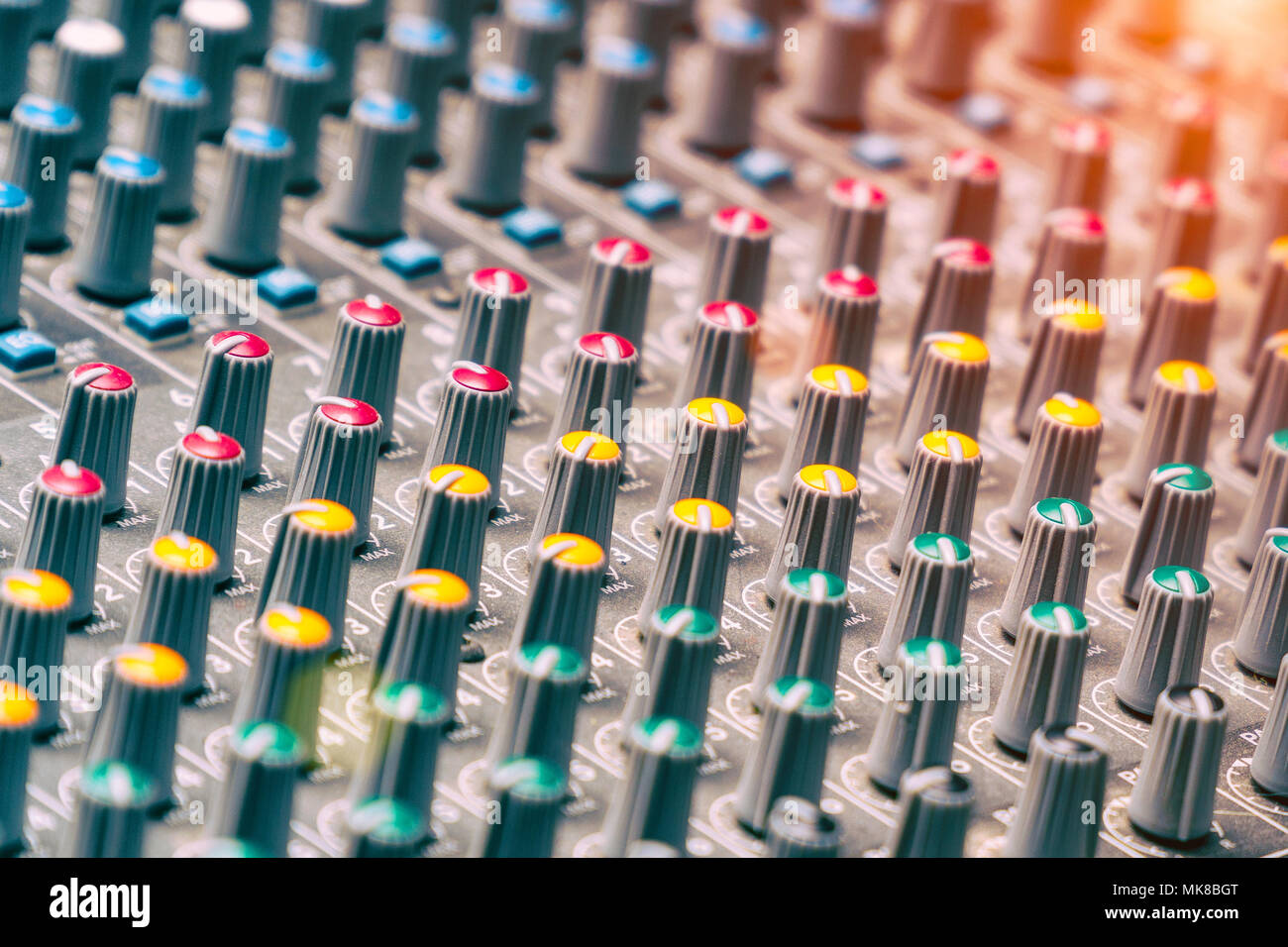 Mixing console in the Studio Stock Photo - Alamy