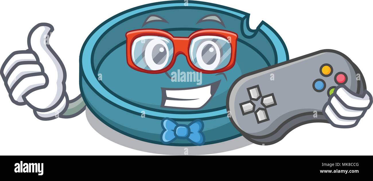 Gamer ashtray mascot cartoon style Stock Vector Image & Art - Alamy