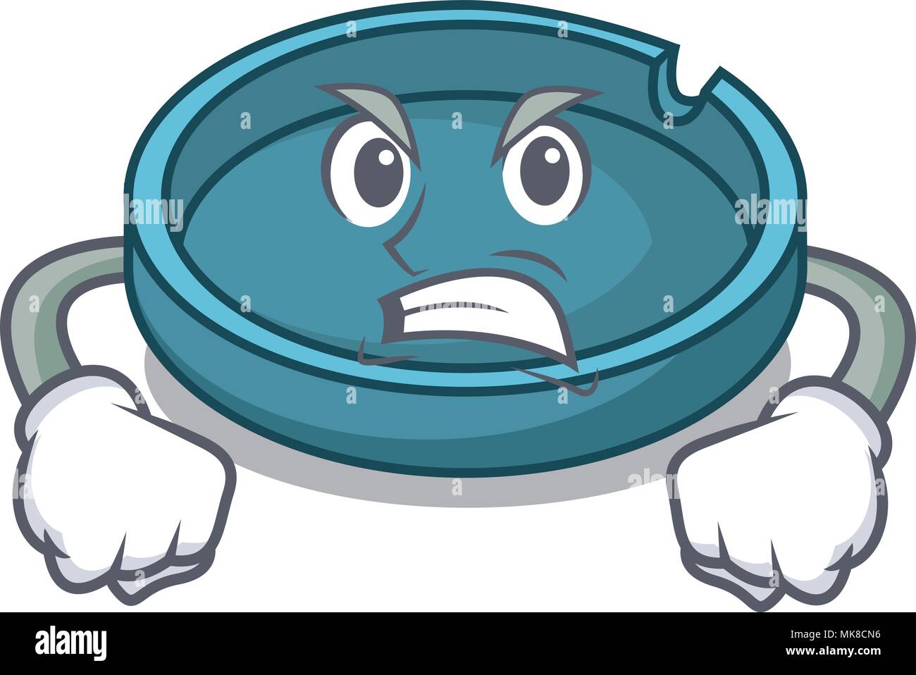 Angry ashtray mascot cartoon style Stock Vector Image & Art - Alamy
