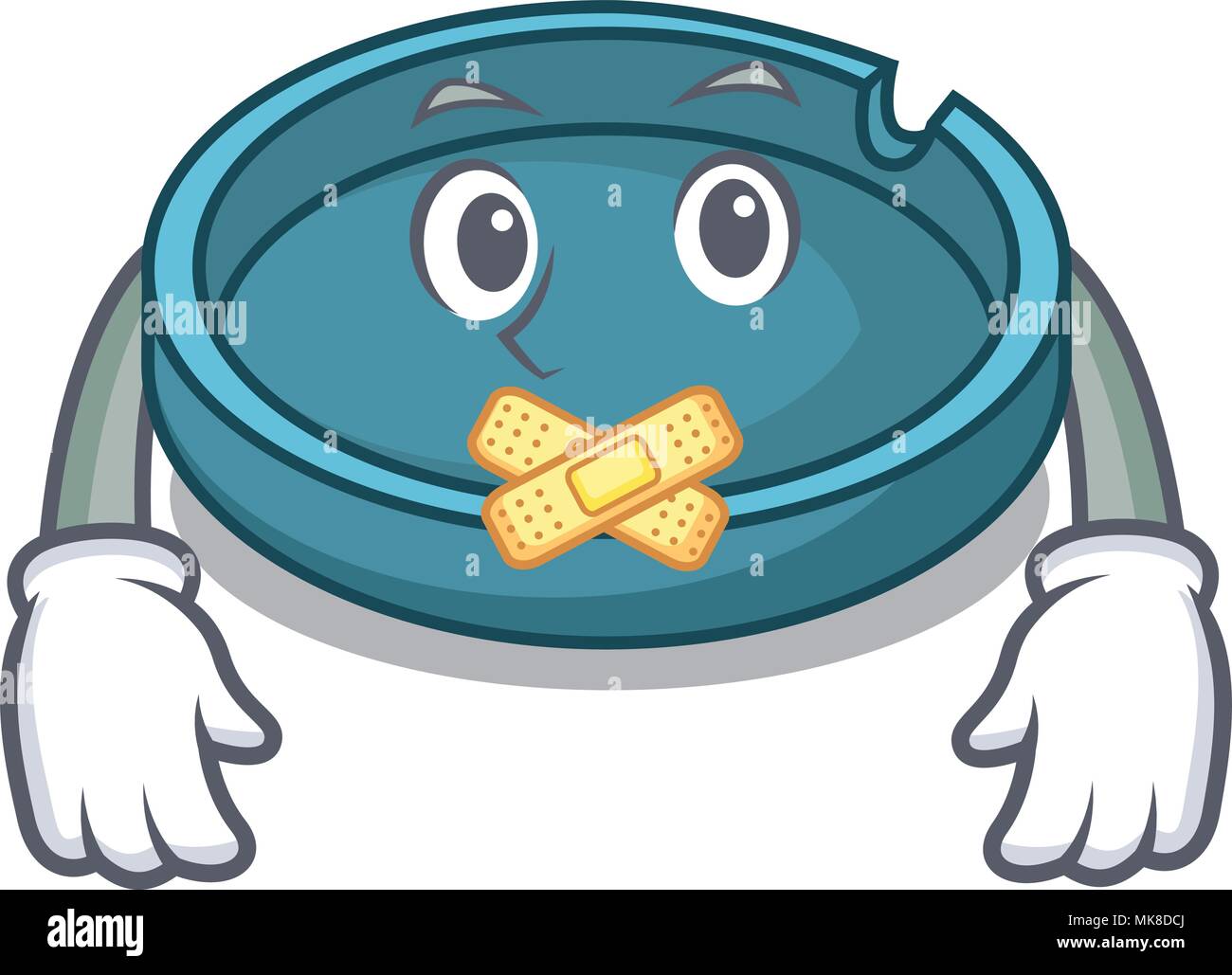 Silent ashtray mascot cartoon style Stock Vector Image & Art - Alamy