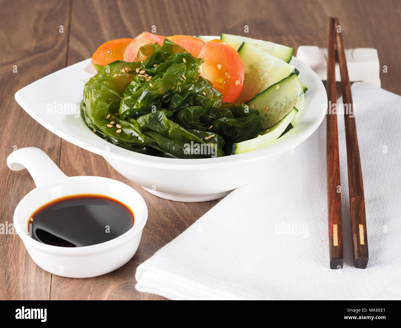 Sea lettuce Salad – Ensalada de lechuga de mar Edible green algae in ...