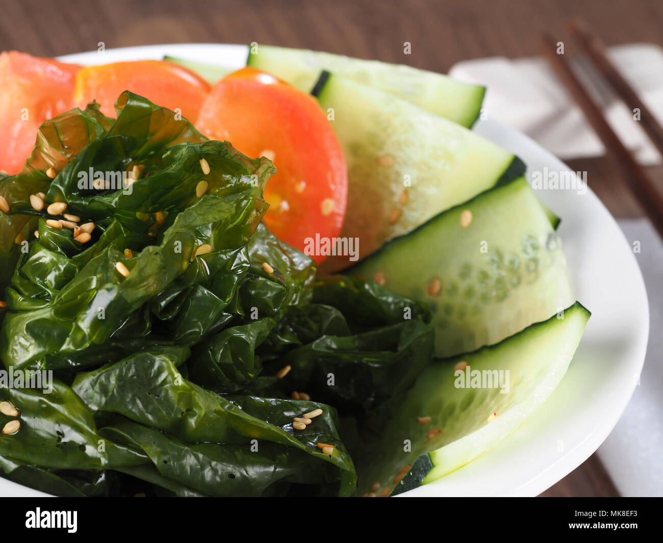 Sea lettuce Salad – Ensalada de lechuga de mar Edible green algae in ...