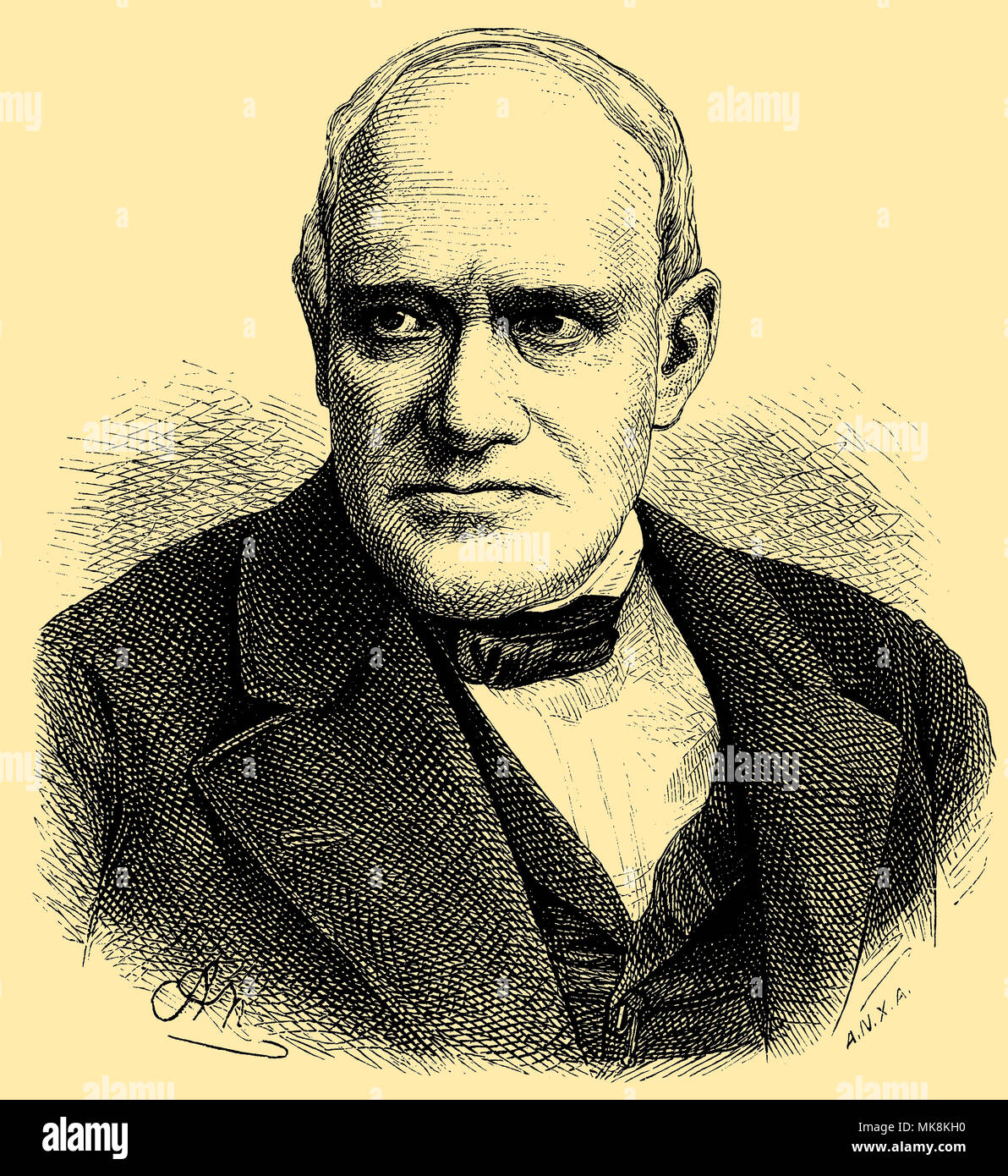 Adolf Anderssen (born 6 . July 1818, died March 13, 1879 Stock Photo ...
