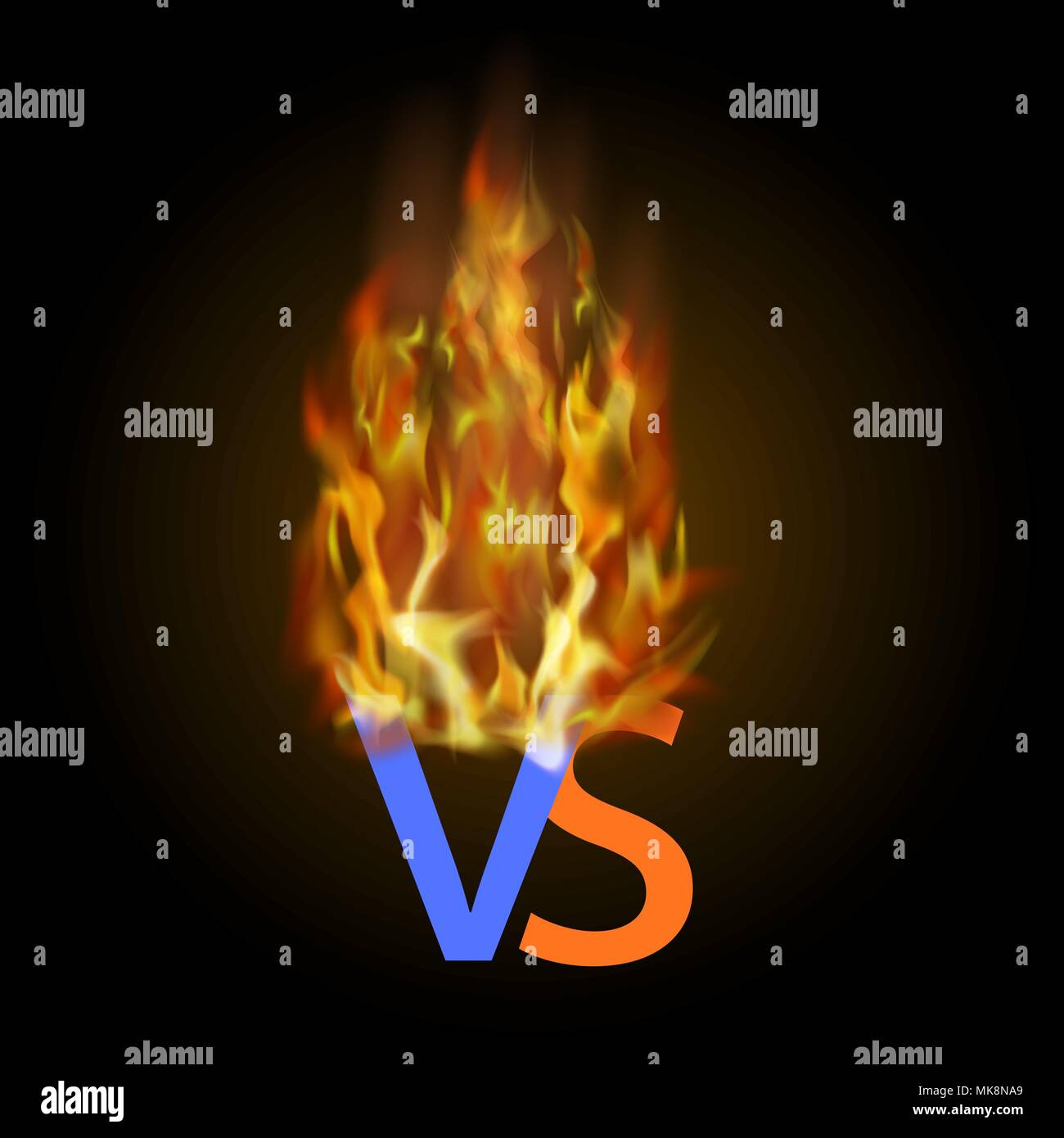 Burning Concept of Confrontation, Together, Final Fighting. Versus VS ... Burning Concept of Confrontation, Together, Final Fighting. Versus VS ...