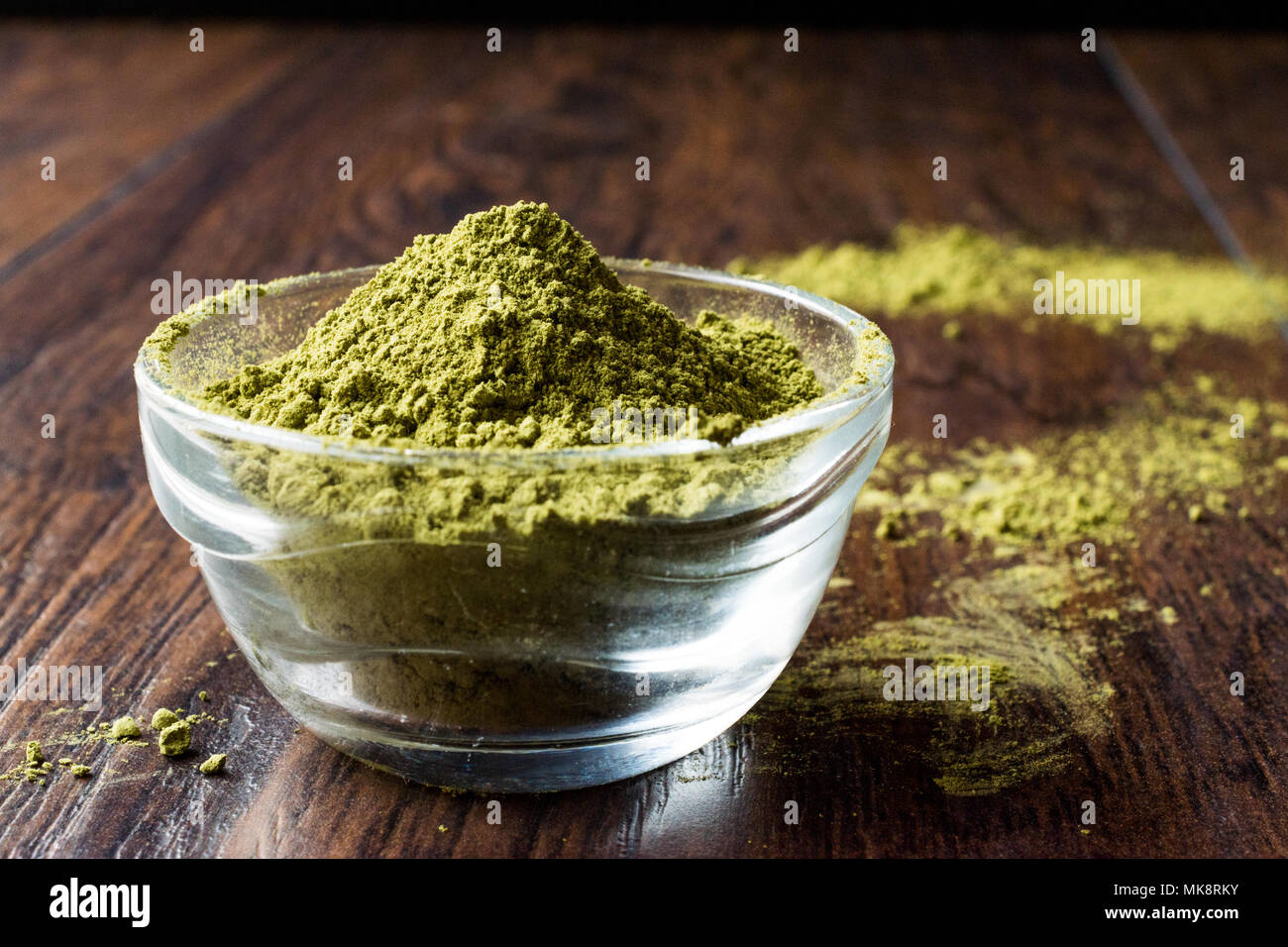 Turkish Kina Henna Powder or Matcha Tea. Organic Product Stock Photo ...