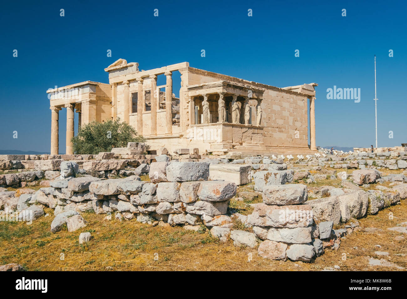 Parthenon temple in Restoration Project . Acropolis in Athens, Greece ...