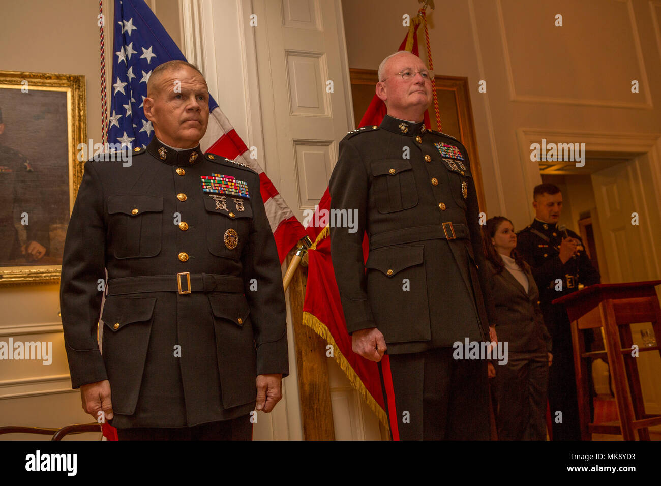 Commandant of the Marine Corps Gen. Robert B. Neller and Lt. Gen. James ...