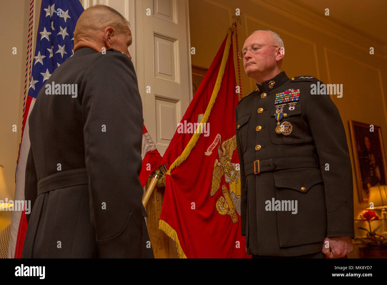 Commandant of the Marine Corps Gen. Robert B. Neller and Lt. Gen. James ...