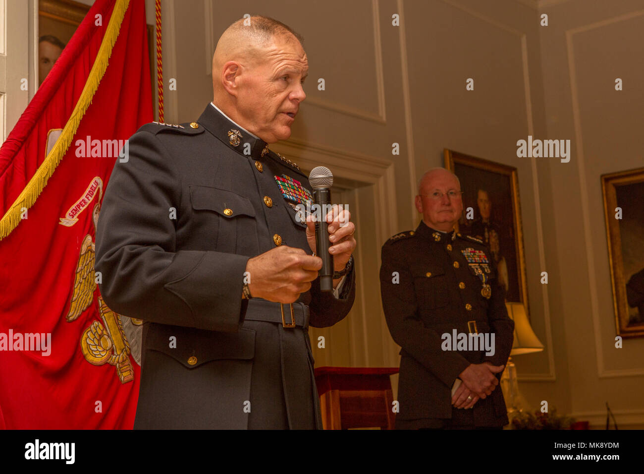 Commandant of the Marine Corps Gen. Robert B. Neller, gives remarks ...