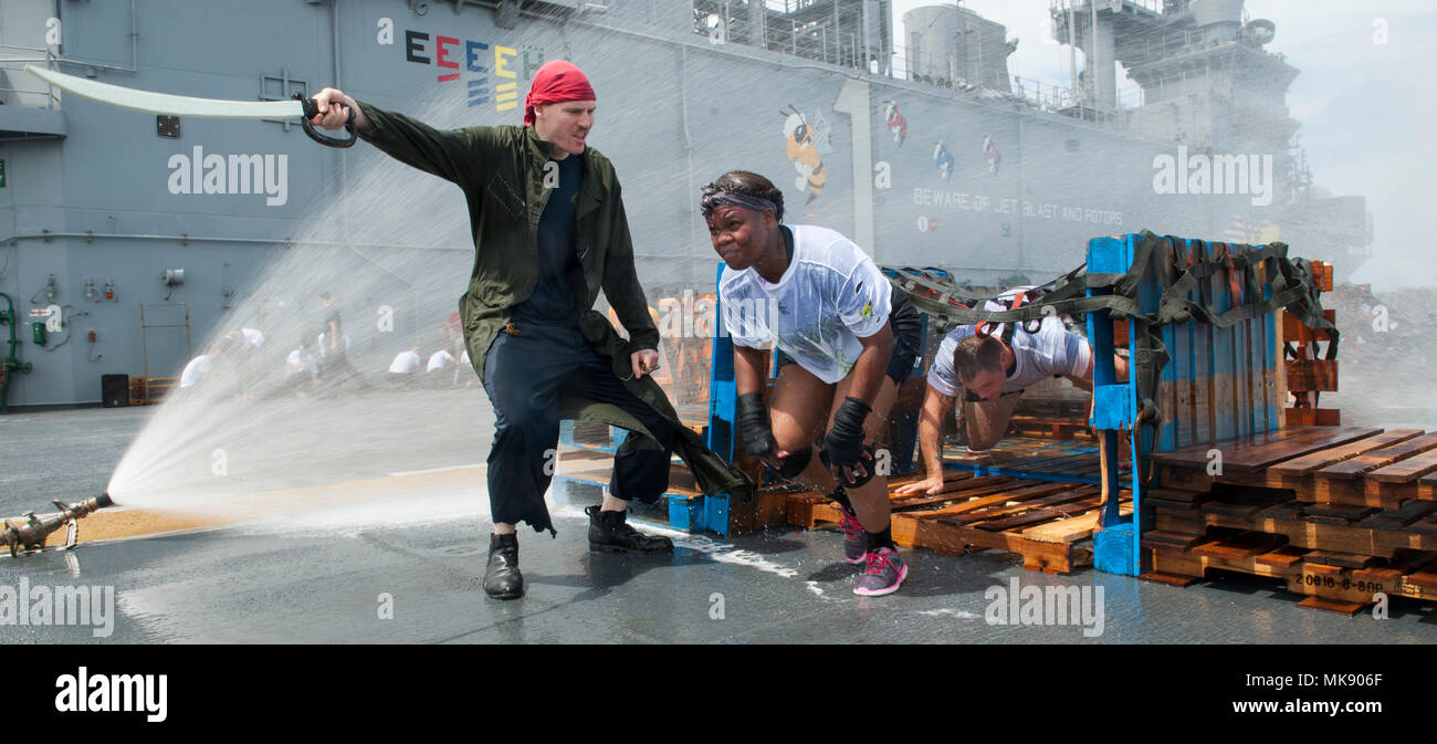 171125-N-BD308-0309 ATLANTIC OCEAN (Nov. 25, 2017) "Pollywogs" aboard ...