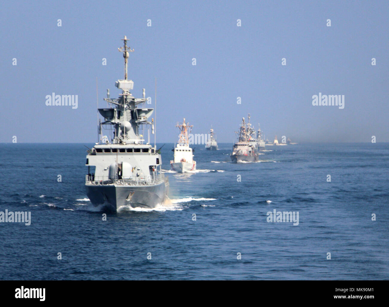 ARABIAN GULF (Nov. 7, 2017) The Qatari Emiri Naval ship Huwar (Q05 ...