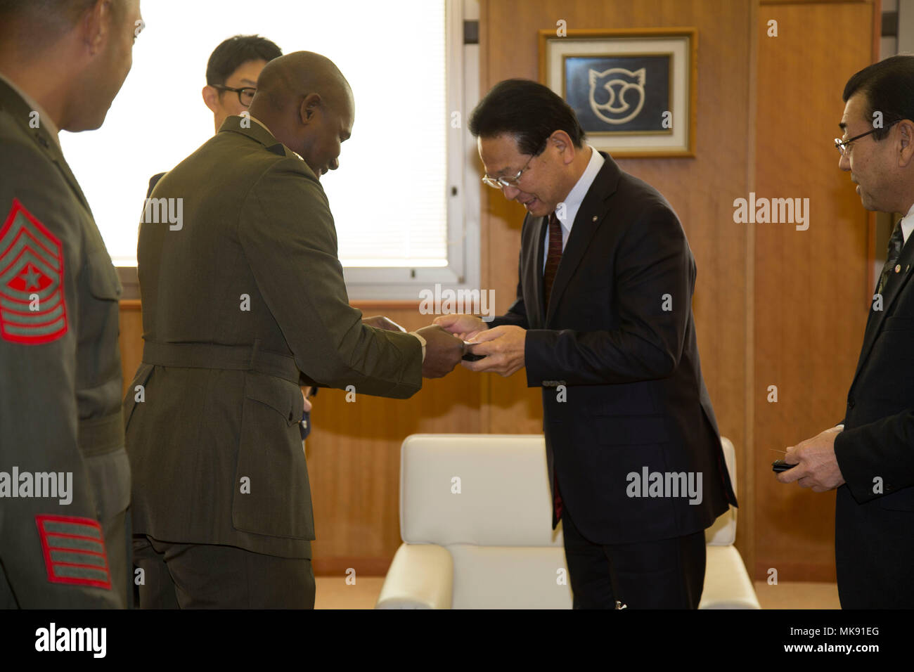 U.S. Marine Corps Lt. Col. Leroy Bryant Butler, battalion commander ...
