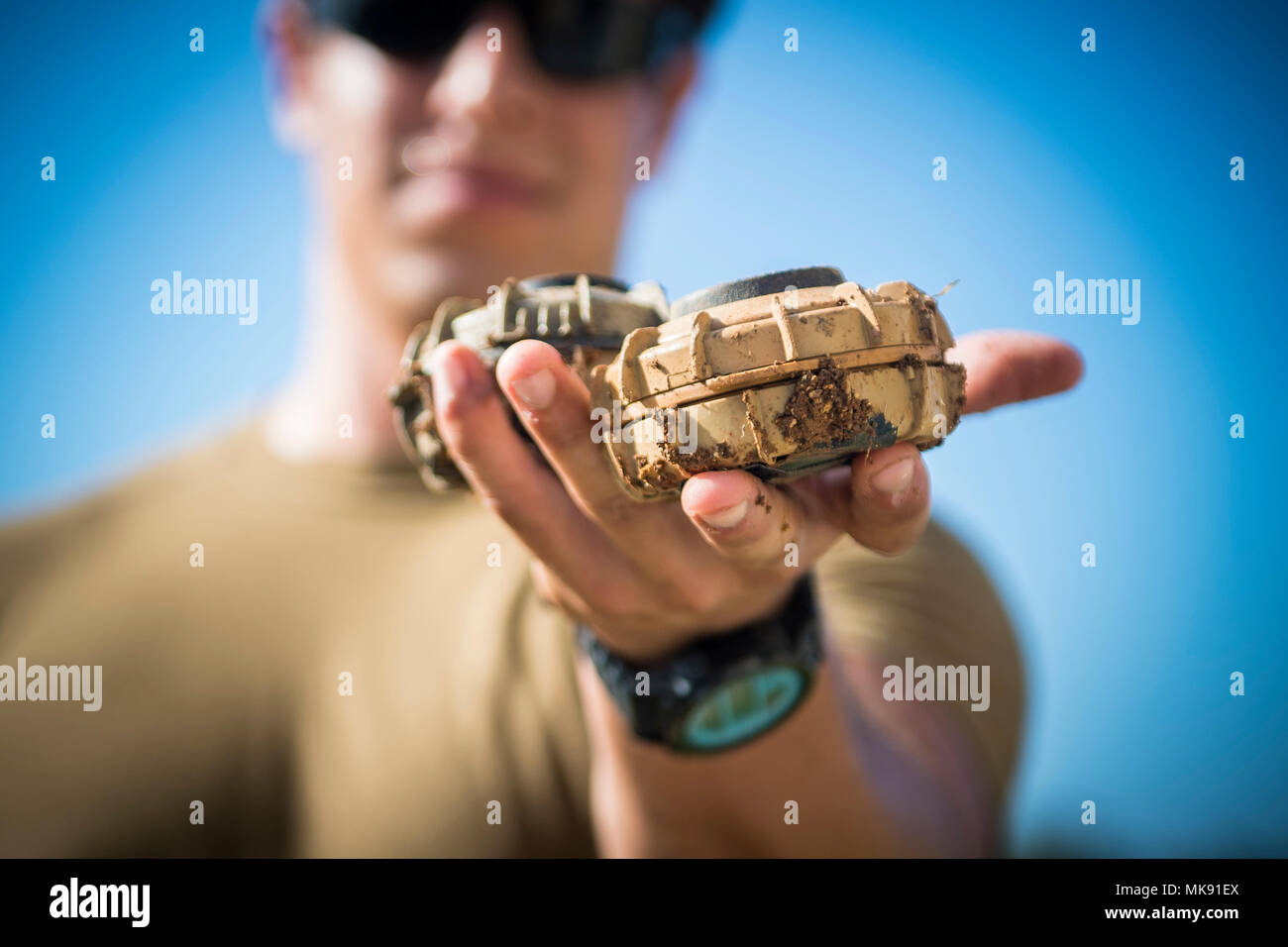A U.S. Navy Explosive Ordnance Disposal Technician, assigned to ...