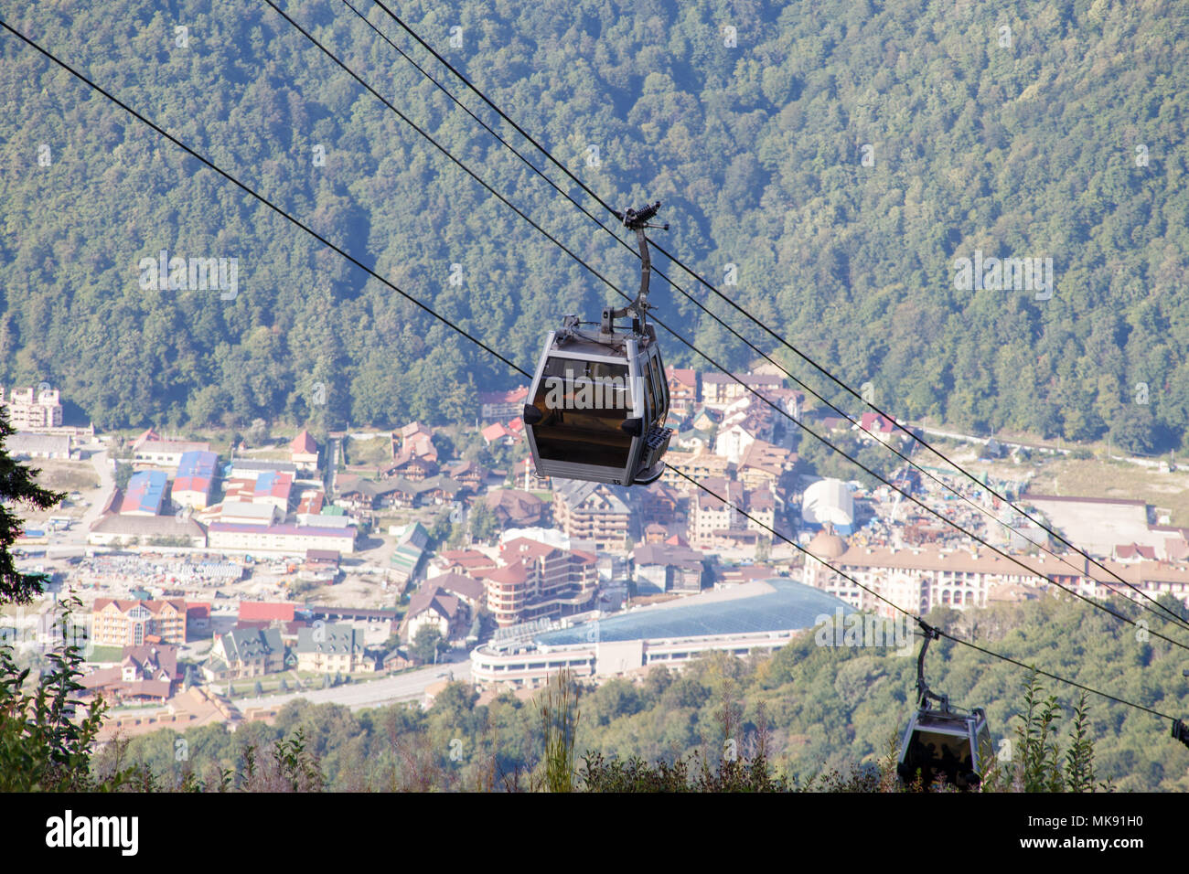 Picture of funicular in mountain slope Stock Photo - Alamy