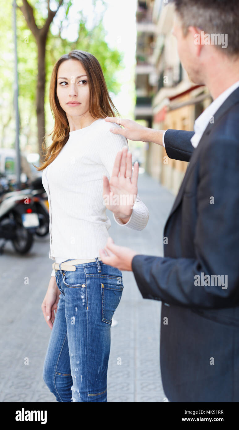Attractive guy picking up girl hi-res stock photography and images - Alamy