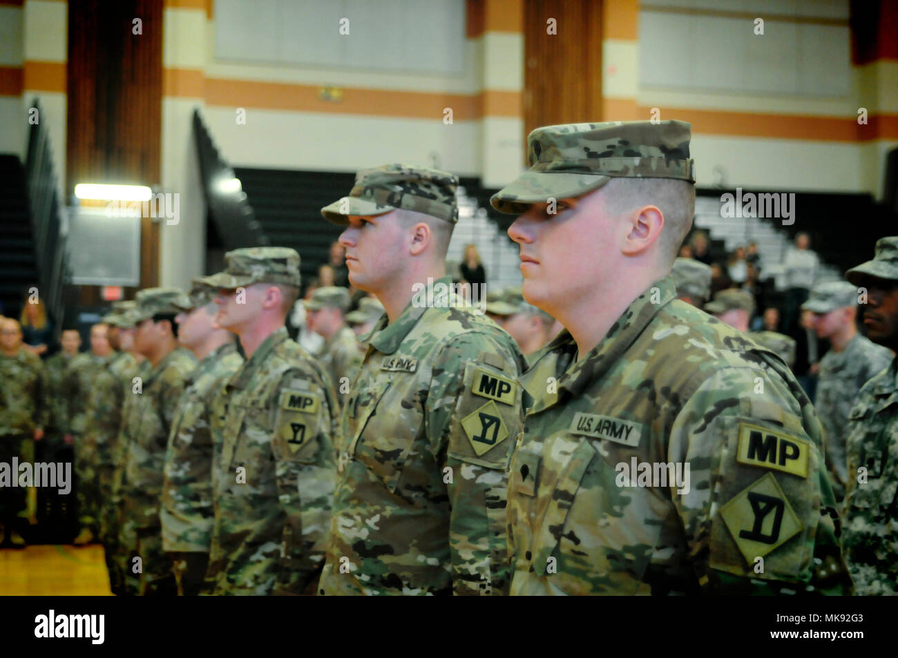 Soldiers from the 772nd Military Police Company, of the Massachusetts ...
