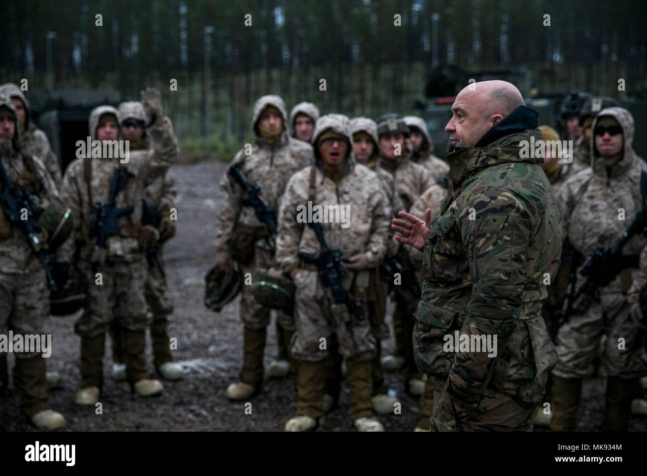 U.S. Marines with Marine Rotational Force Europe (MRF-E) 17.2 conduct ...