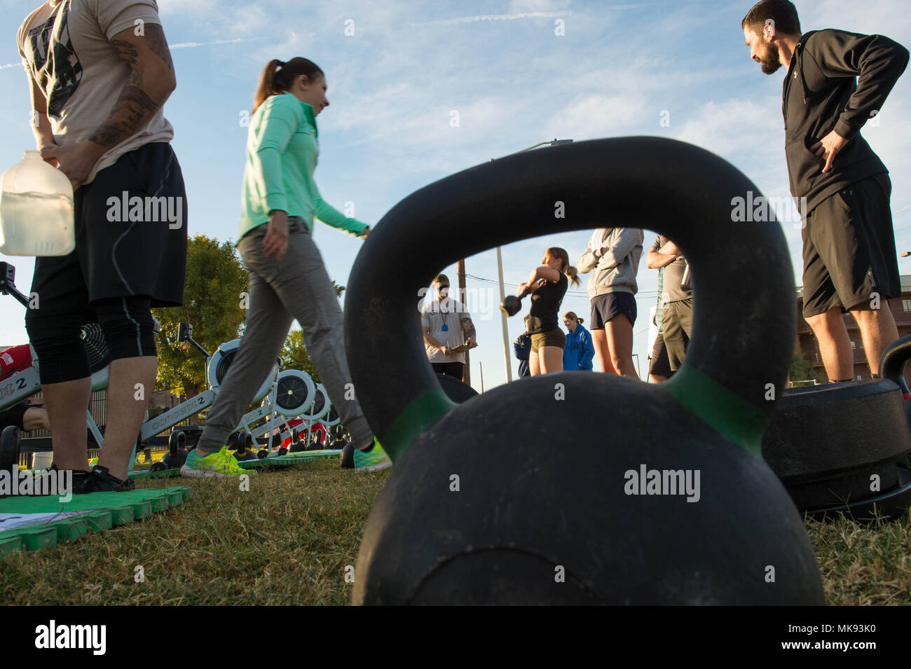 Team Luke Thunderbolts participate in the Trojan Warrior Workout at ...