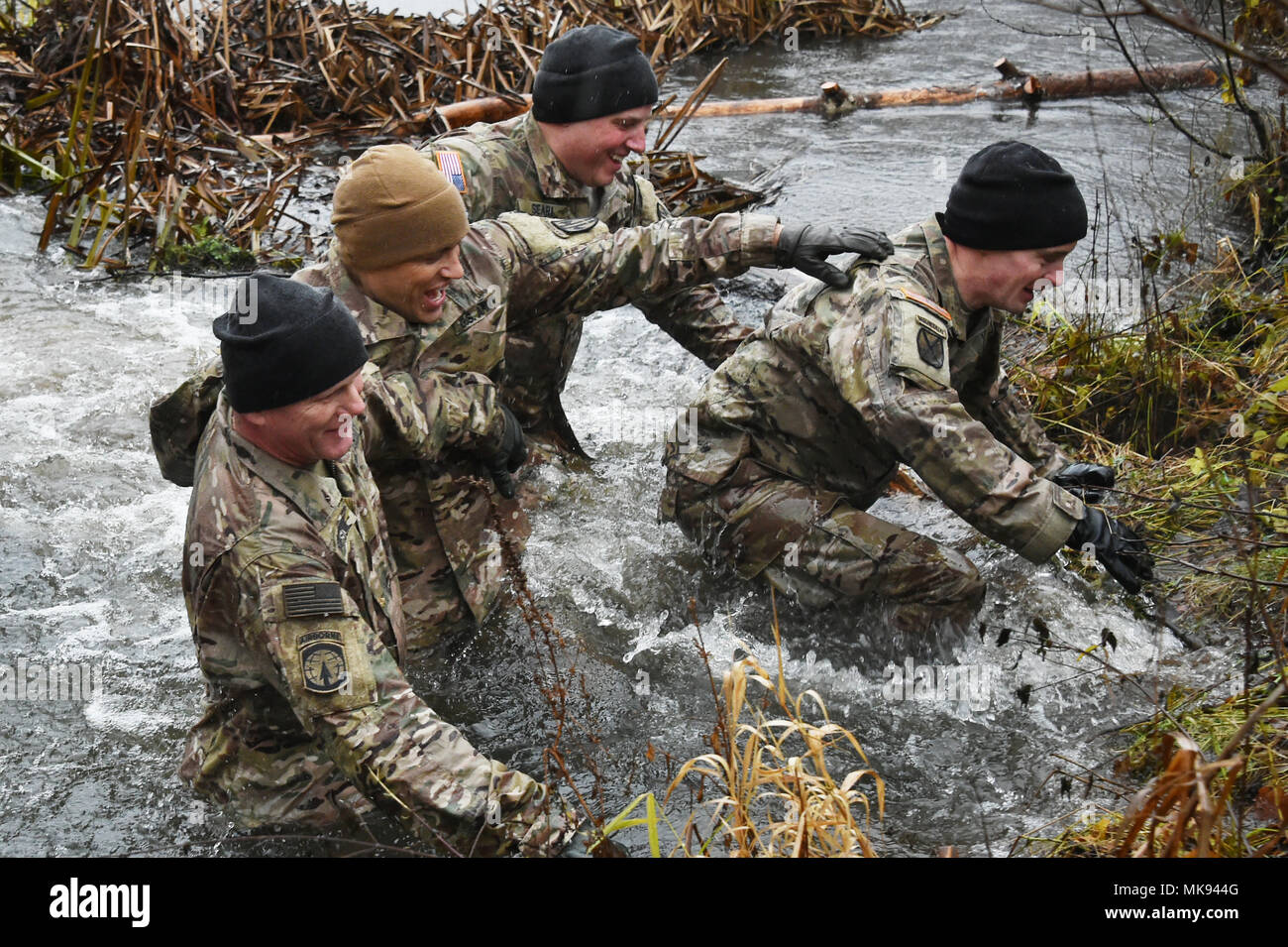 From left to right, the 18th Military Police Brigade (18th MP Bde.) U.S ...