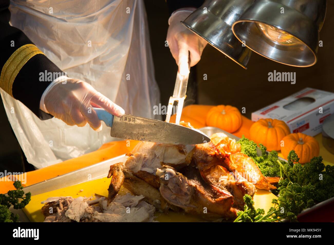 U.S. Army Lt. Gen. Thomas Vandal, 8th Army commanding general, servers ...