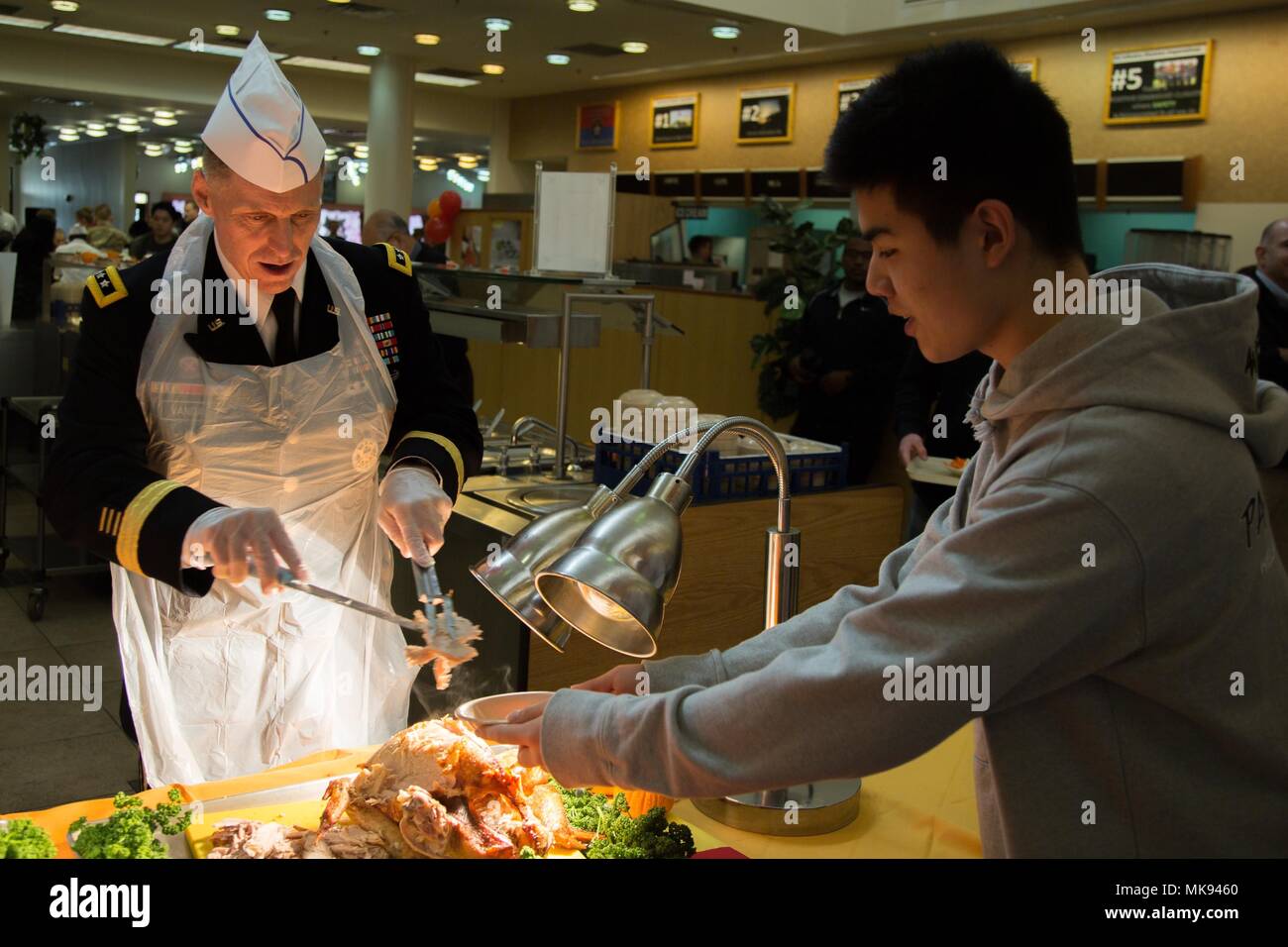 U.S. Army Lt. Gen. Thomas Vandal, 8th Army commanding general, serves ...