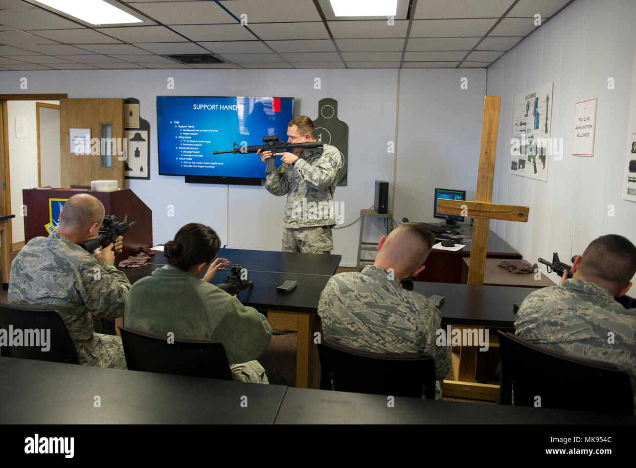 Staff Sgt. Joshua Stevenson, 82nd Security Forces Combat Arms Training ...