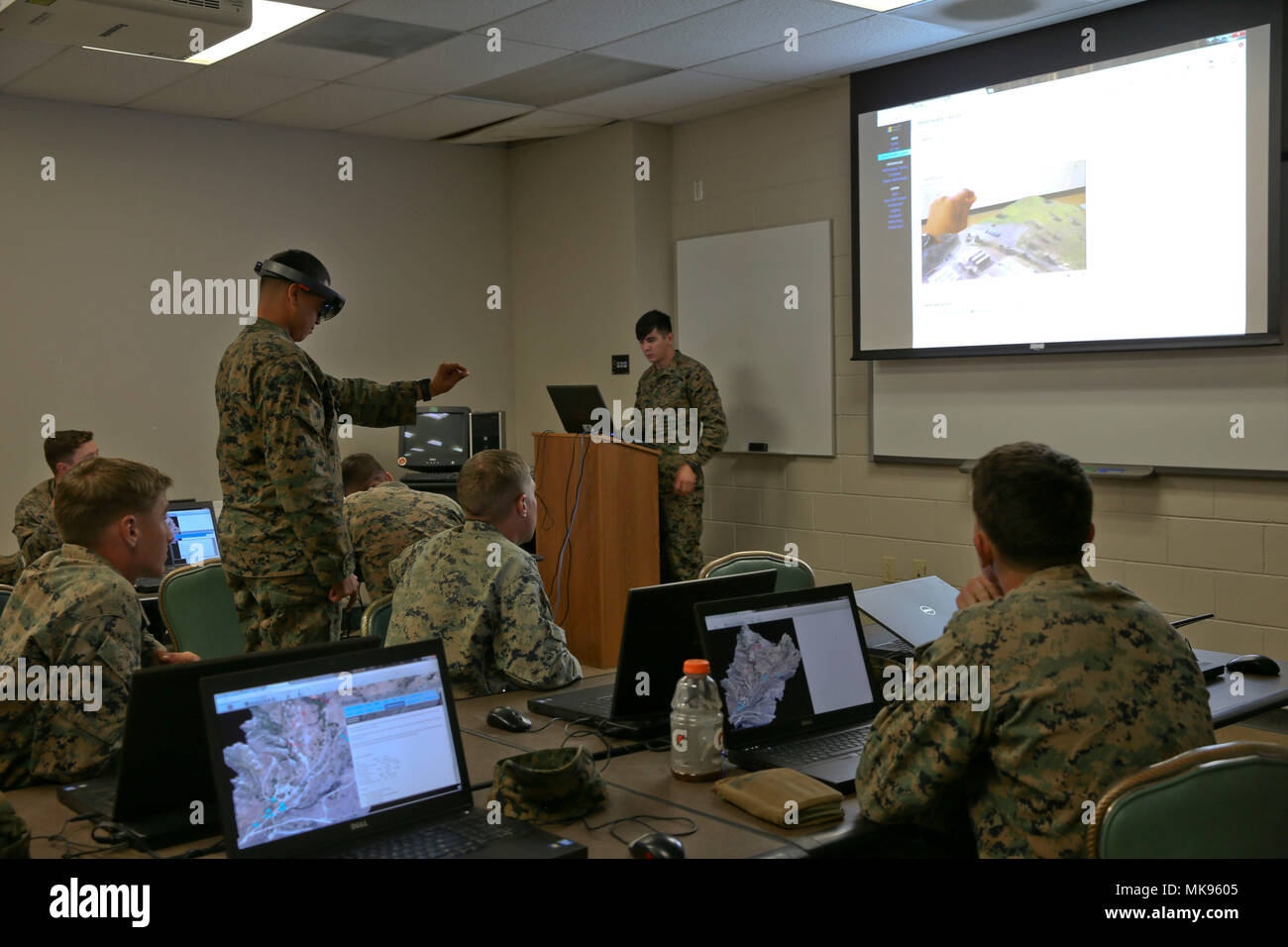 U.S. Marine Corps Lance Cpl. Angel Bojorquez with the Infantry Unit ...