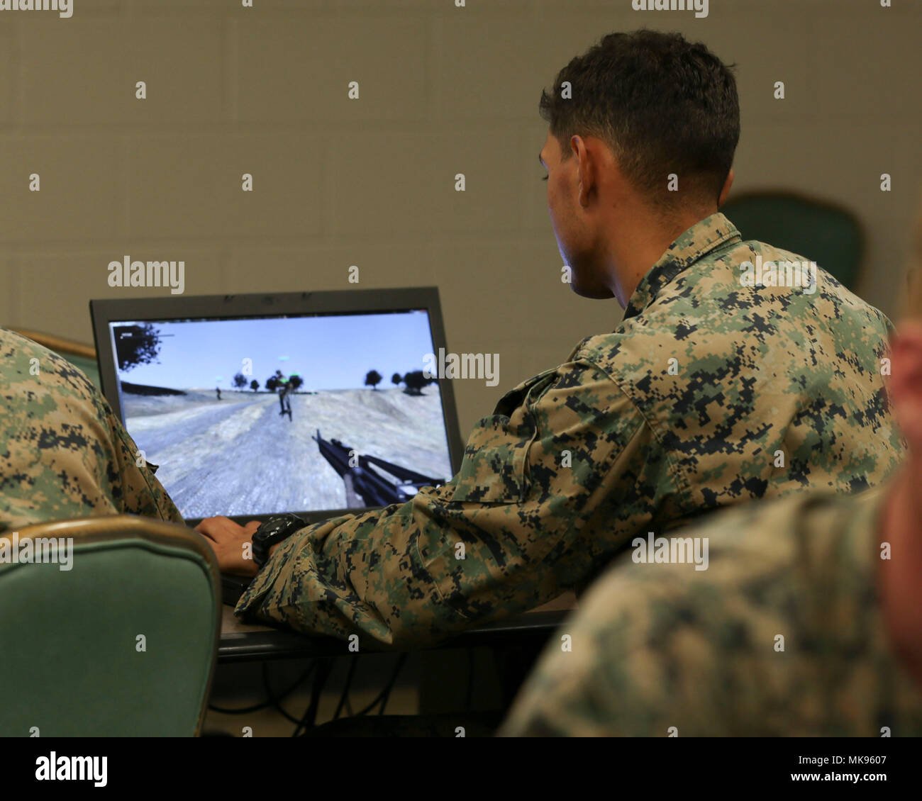 U.S. Marine Corps Lance Cpl. Nicholas Delgadillo with the Infantry Unit ...