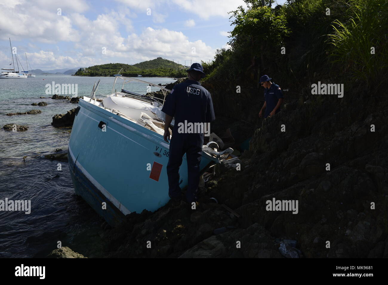 Coast Guard Petty Officer 2nd Class Jesse Medley, damage controlman ...