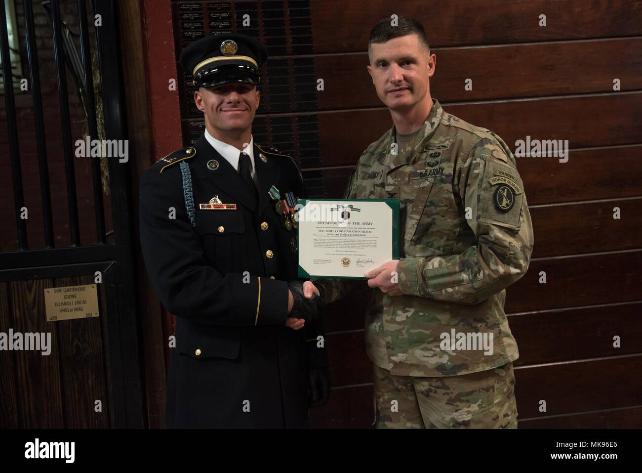 Spc. Russell Schoeneck, Caisson Platoon, 1st Battalion, 3d U.S ...