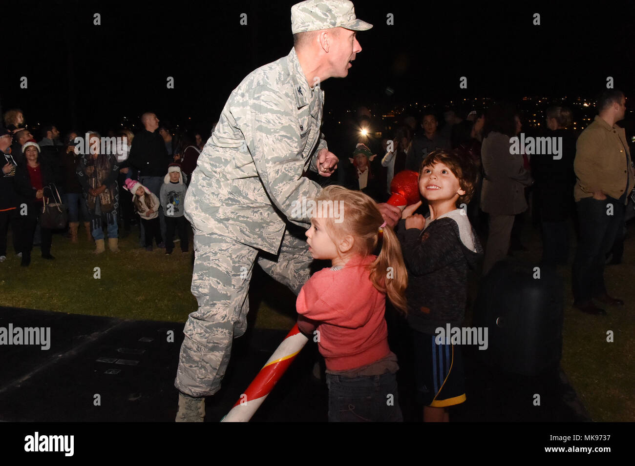 61st Air Base Group Commander, Col Charles Roberts, along with some of ...