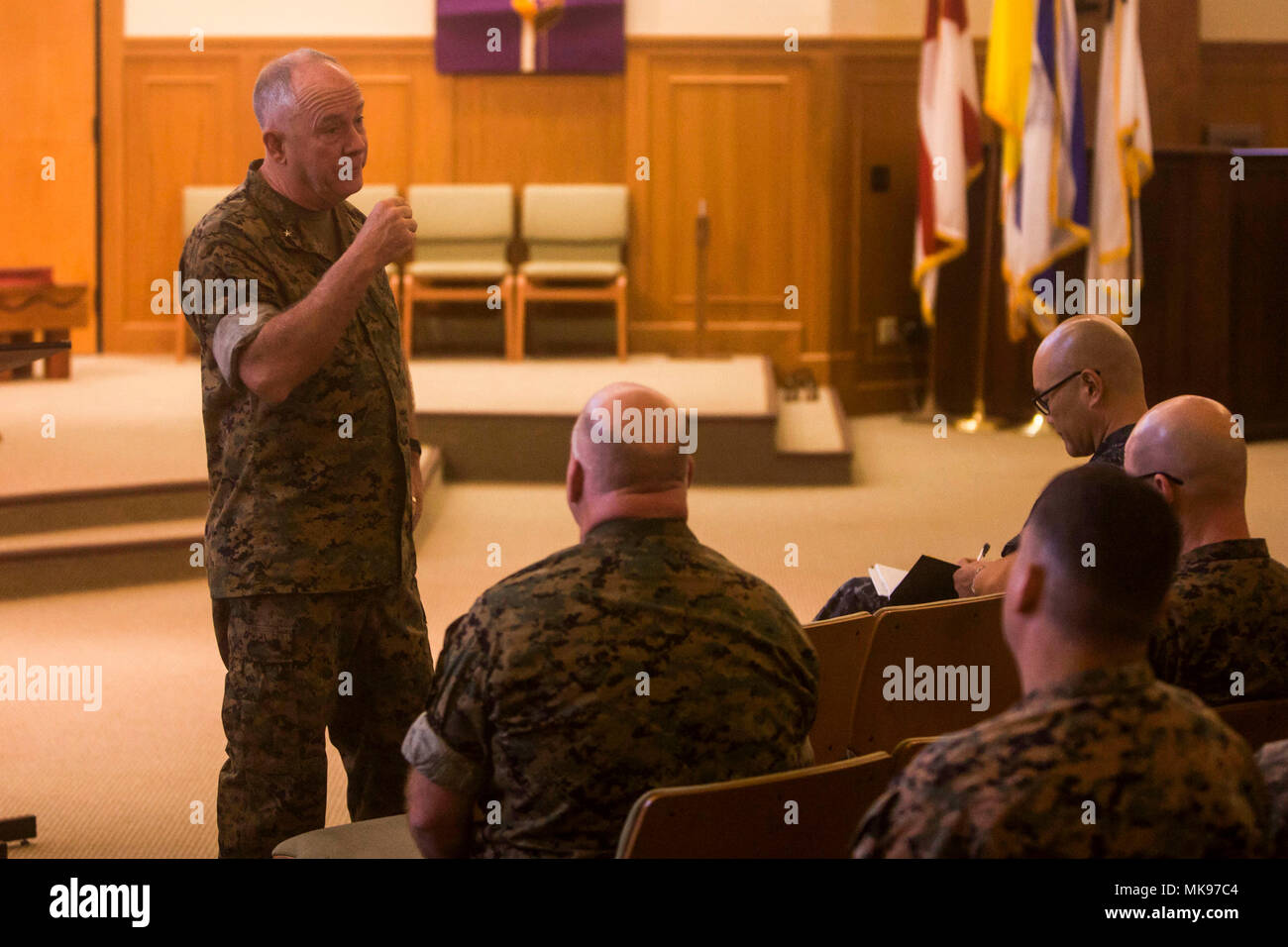 U.S. Navy Rear Adm. Brent Scott, the Chaplain of the Marine Corps and ...