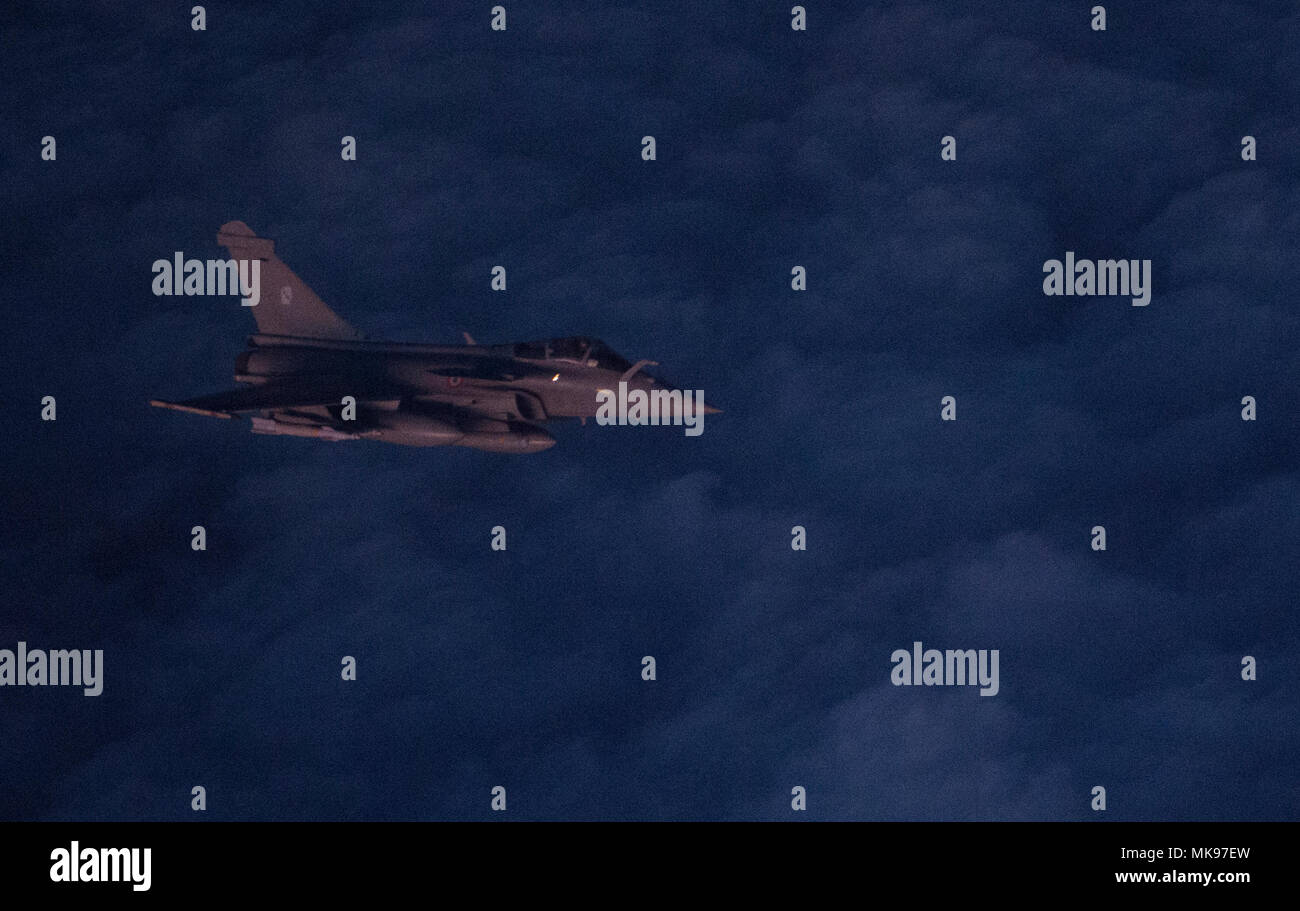A French Air Force Dassault Rafael conducts air strikes and patrols in ...