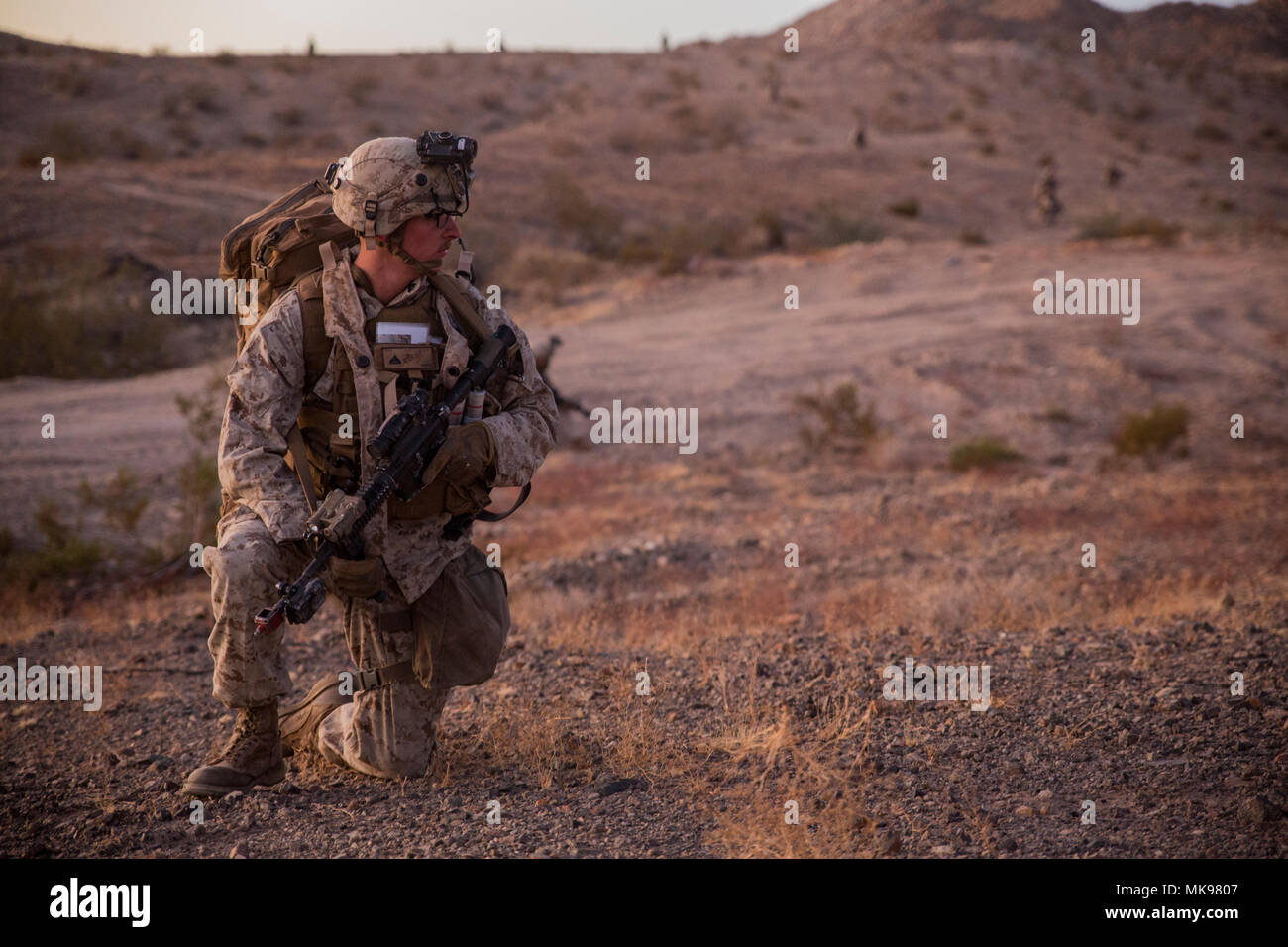U.S. Marine Corps Cpl. Tanner Reihm, a squad leader with 3rd Battalion ...