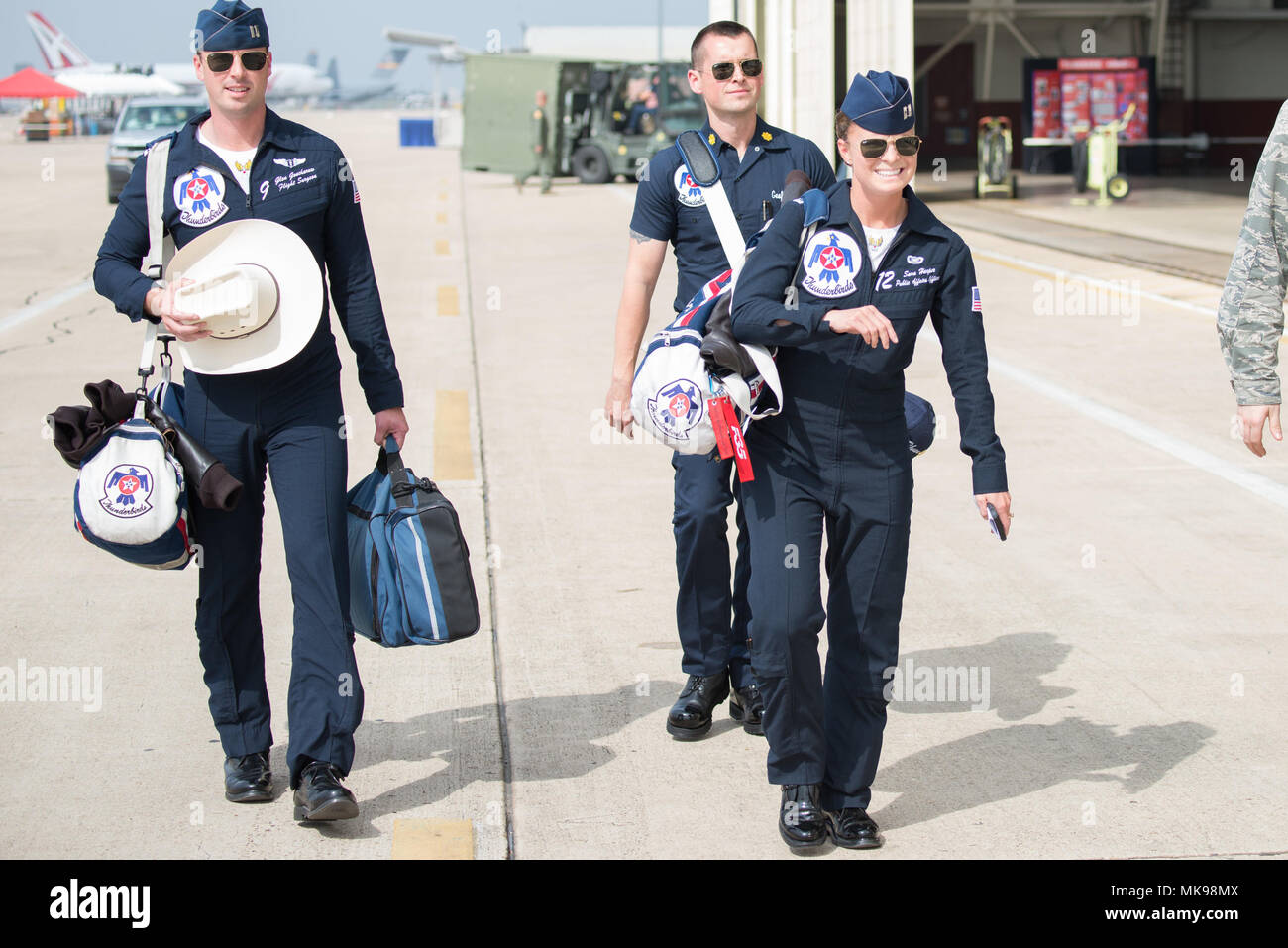 Capt. Sara Harper (right), U.S. Air Force Thunderbirds, Public Affairs ...