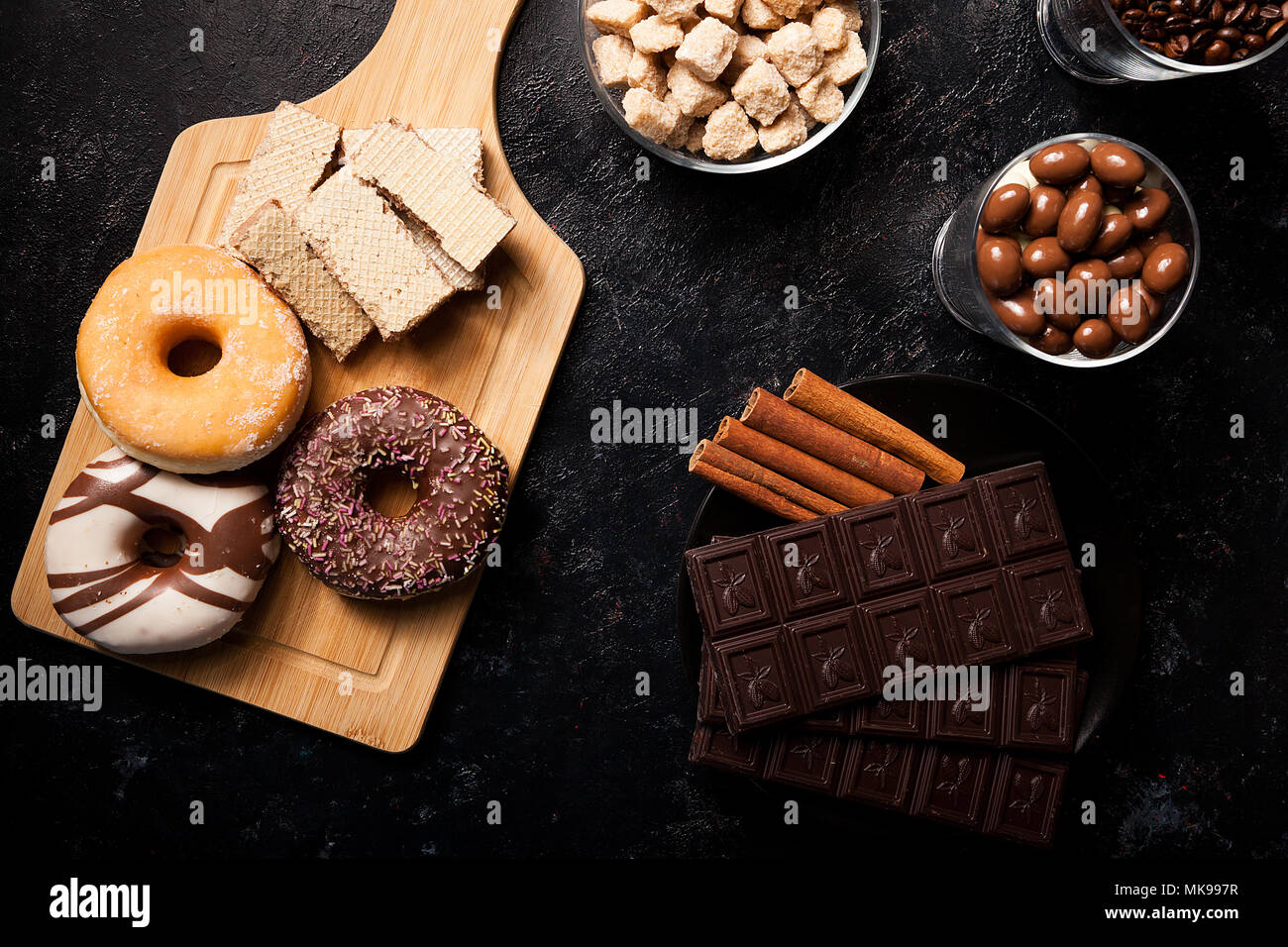 Different type of sweets Stock Photo - Alamy