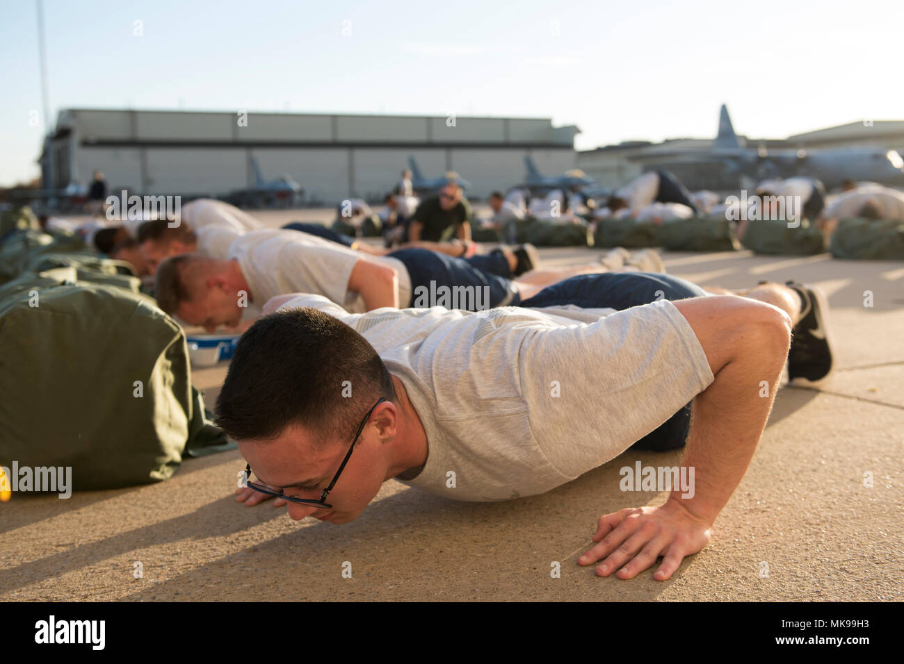Airman Kyle Nemeth, 363rd Training Squadron student, and other Airmen ...