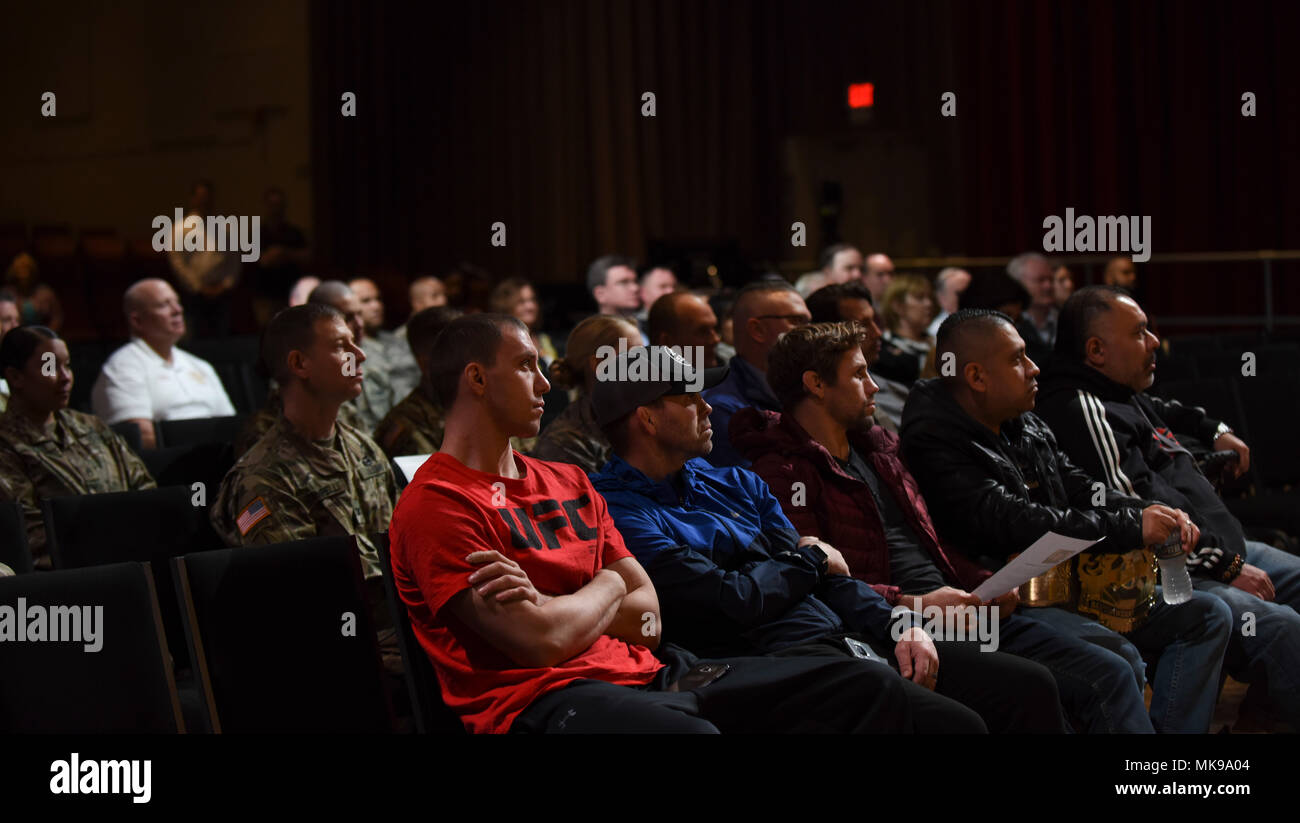 U.S. service members and Ultimate Fighting Championship Champion ...