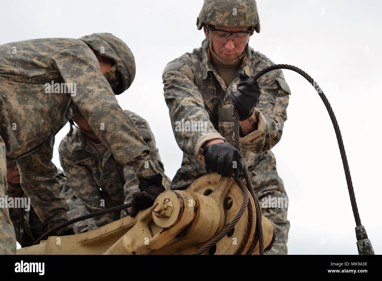 Instructors assigned to the 3rd Brigade, 94th Training Division train ...