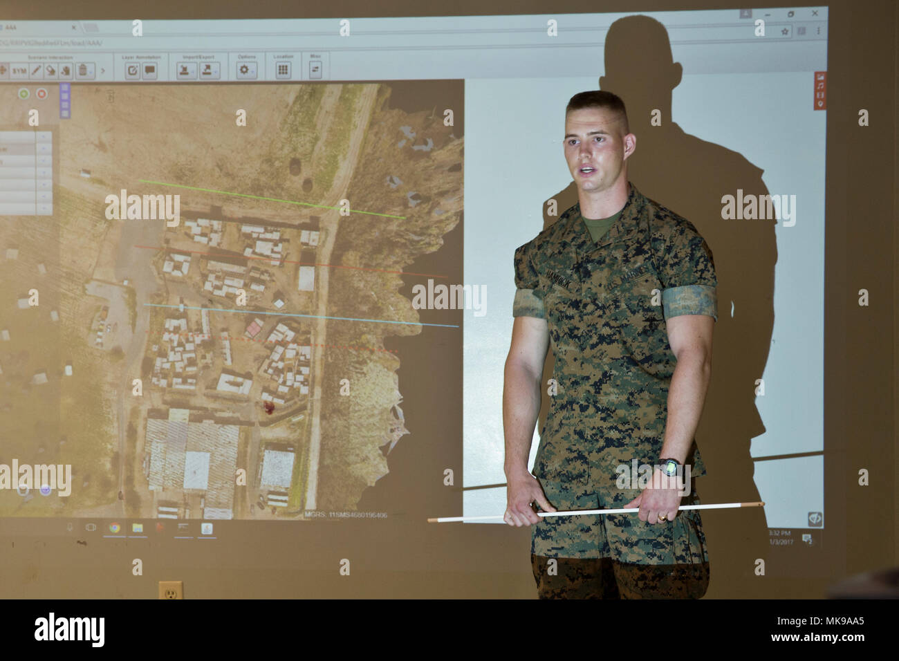 U.S. Marine Corps Lance Cpl. Caleb Hamrick, infantry rifleman, 3rd ...