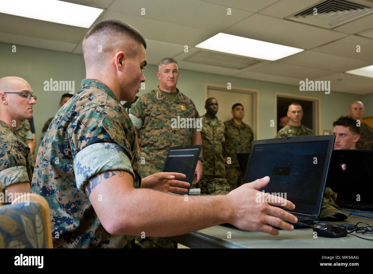 The Assistant Commandant of the Marine Corps Gen. Glenn M. Walters ...