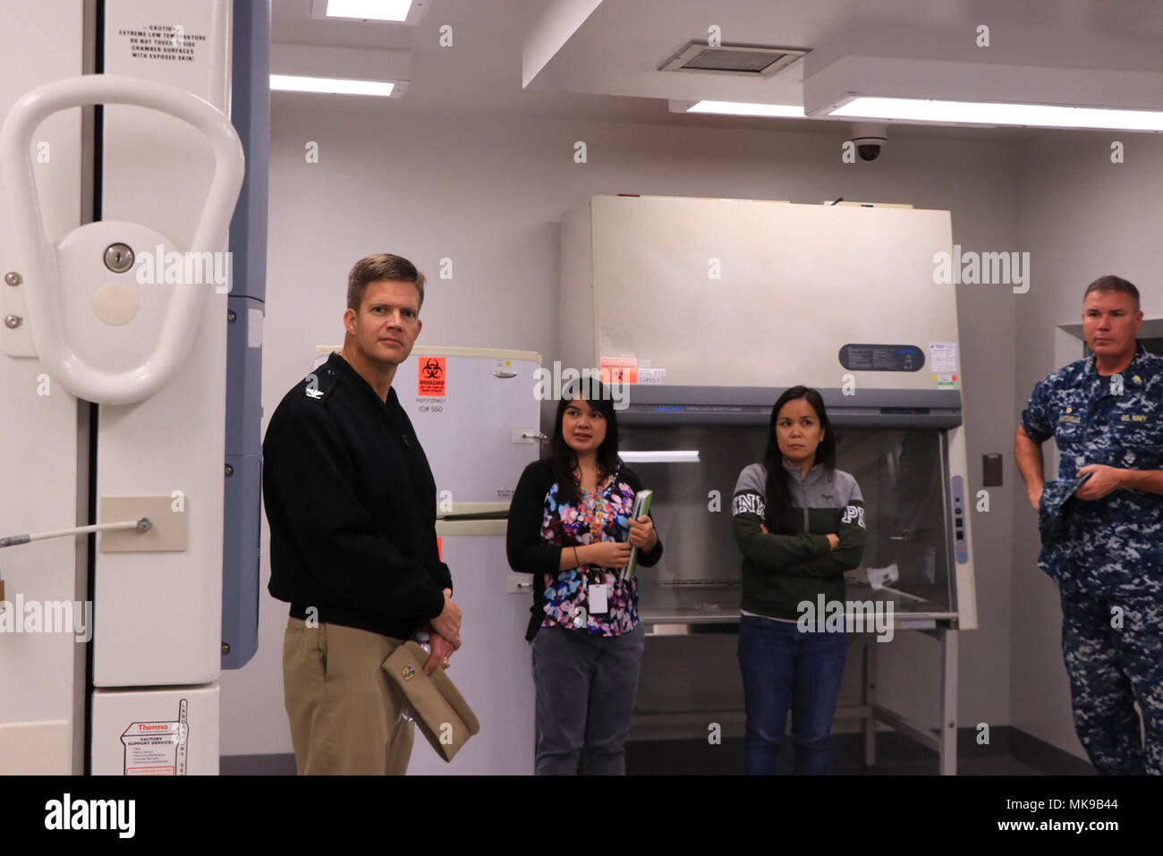 Capt. Brien Dickson, second from left, Naval Base Point Loma (NBPL ...
