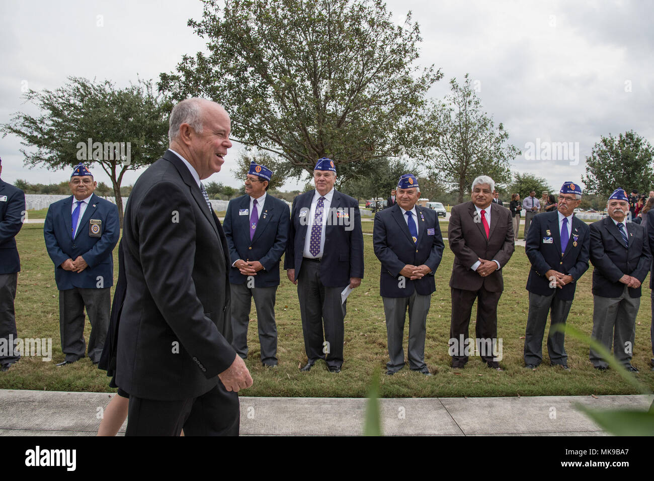 Family, friends, and comrades of retired Gen. Richard E. Cavazos, the U.S. Army's first Hispanic ...
