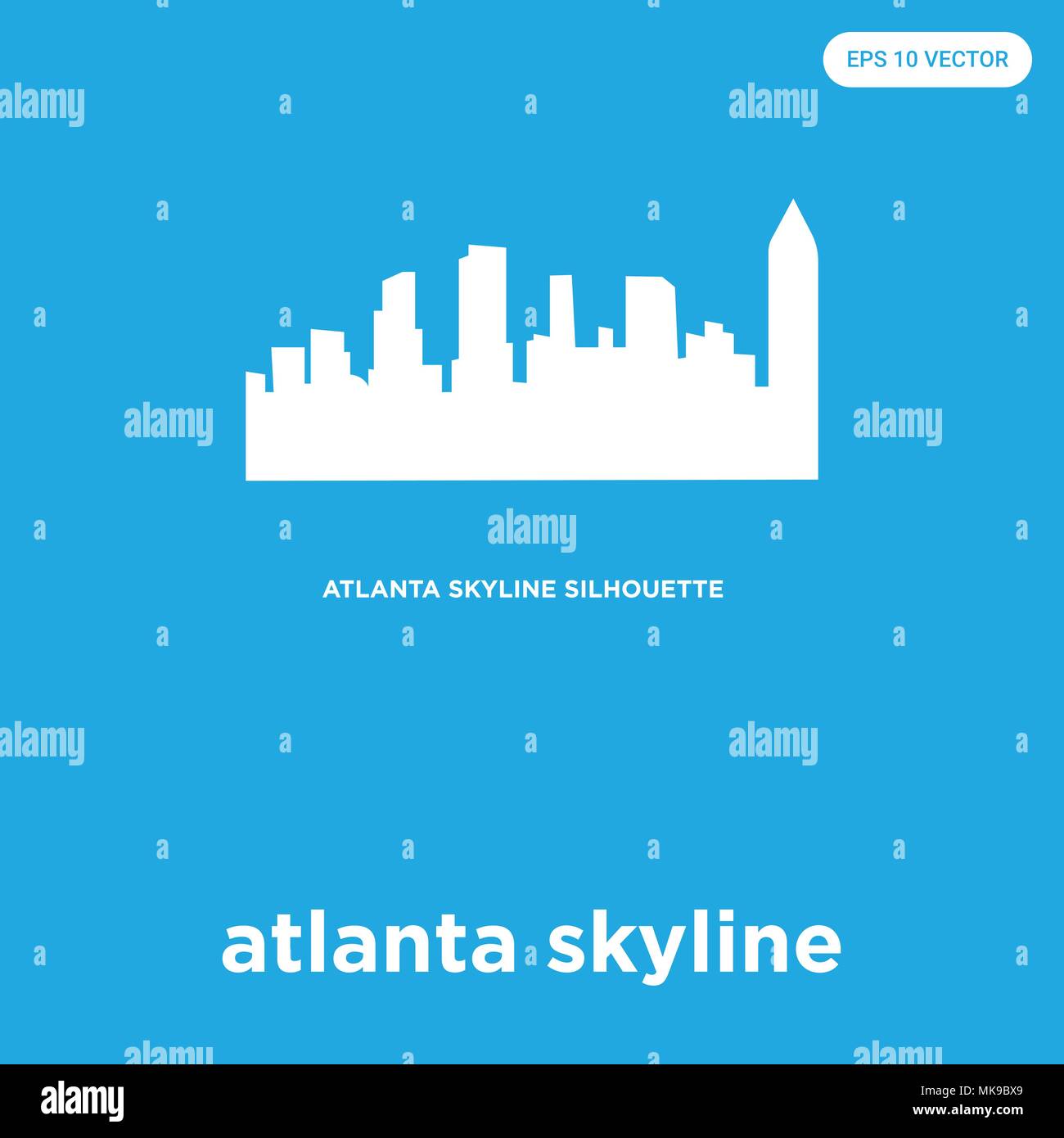Downtown atlanta georgia usa skyline Stock Vector Images - Alamy