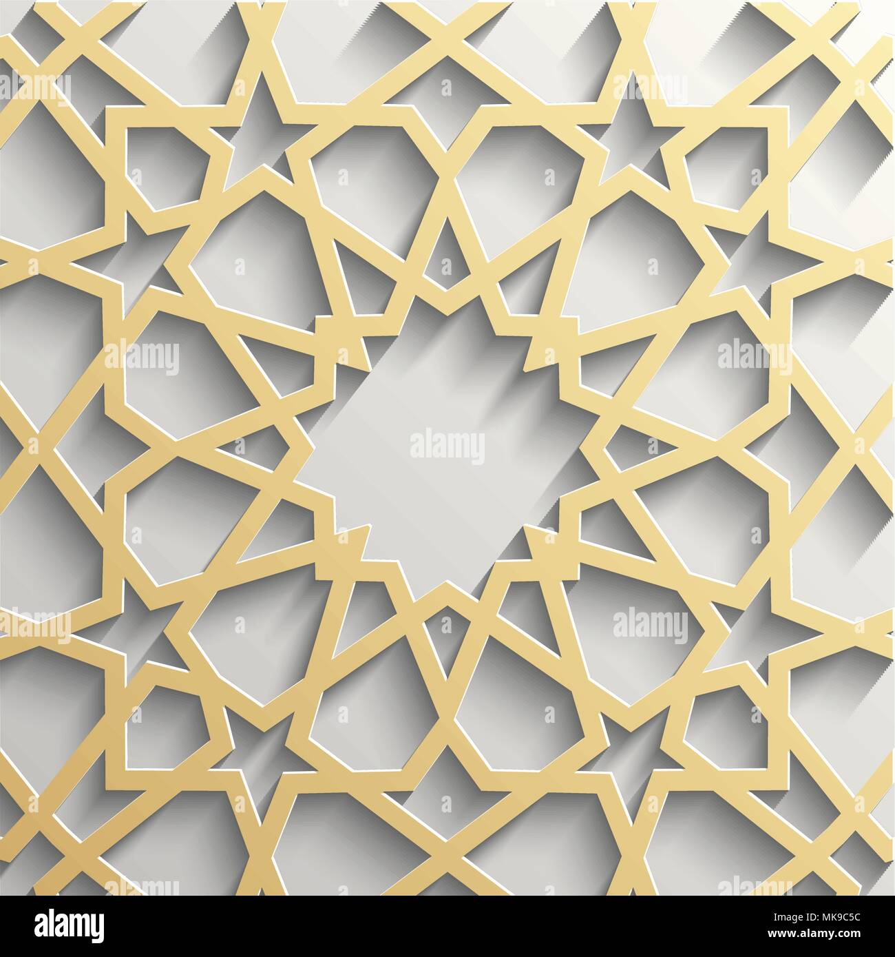 Background with 3d seamless pattern in Islamic Stock Vector Image & Art ...