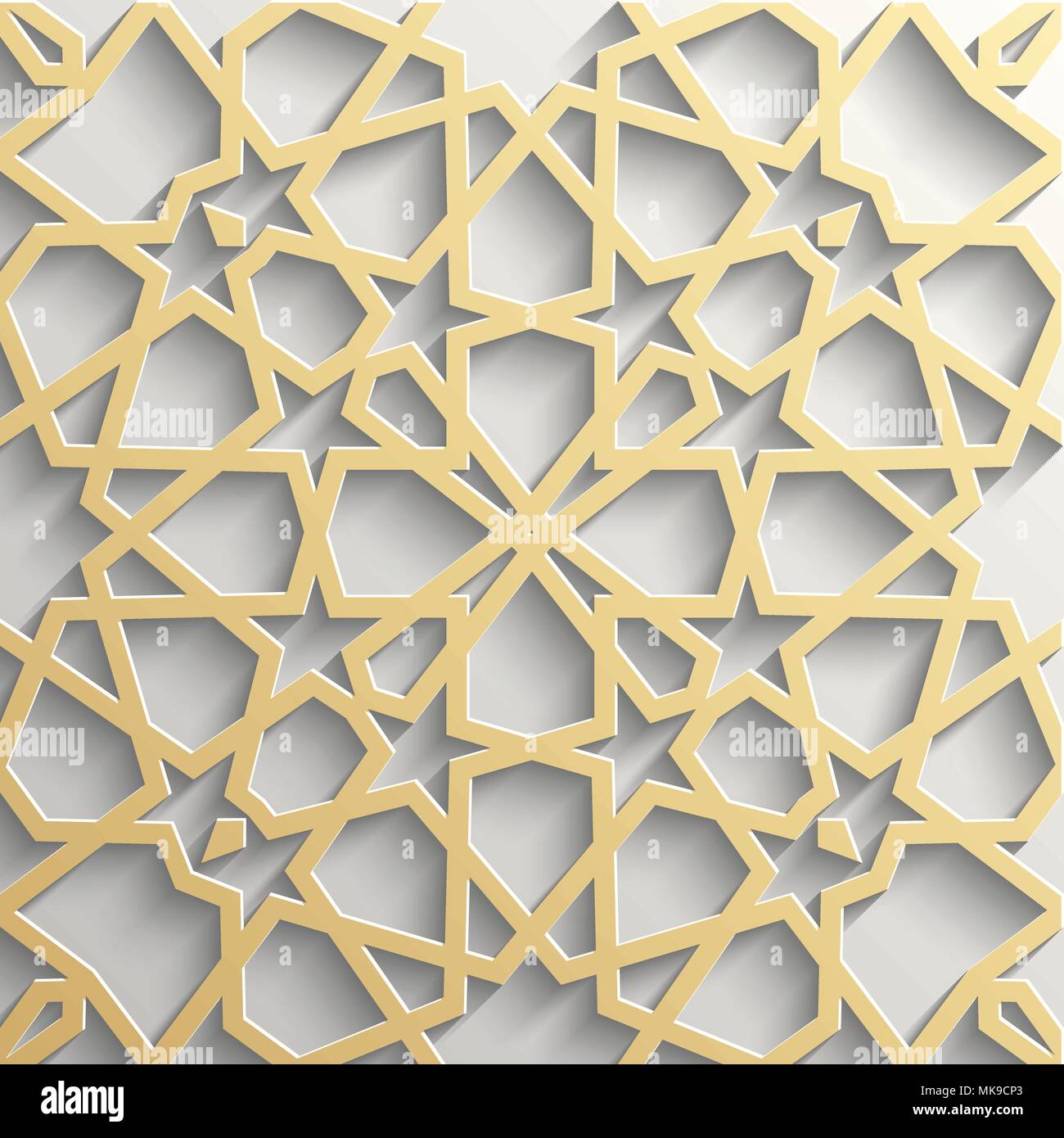 Background with 3d seamless pattern in Islamic Stock Vector Image & Art ...