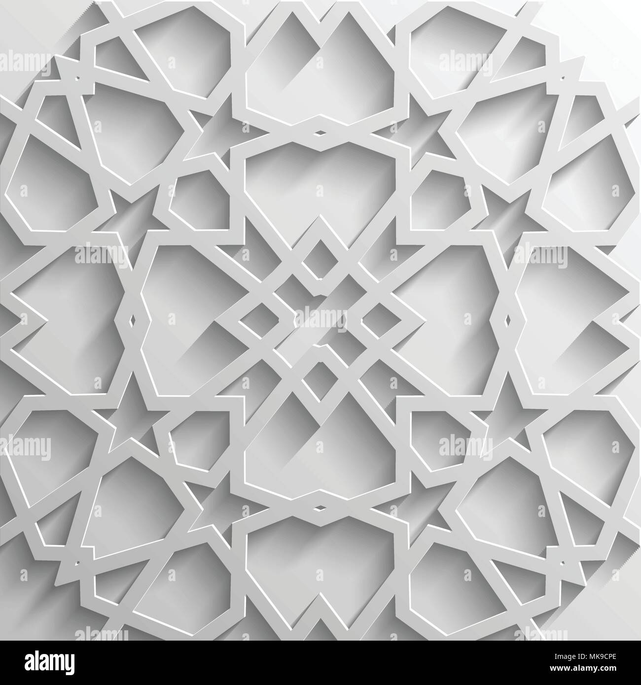 Background with 3d seamless pattern in Islamic Stock Vector Image & Art ...