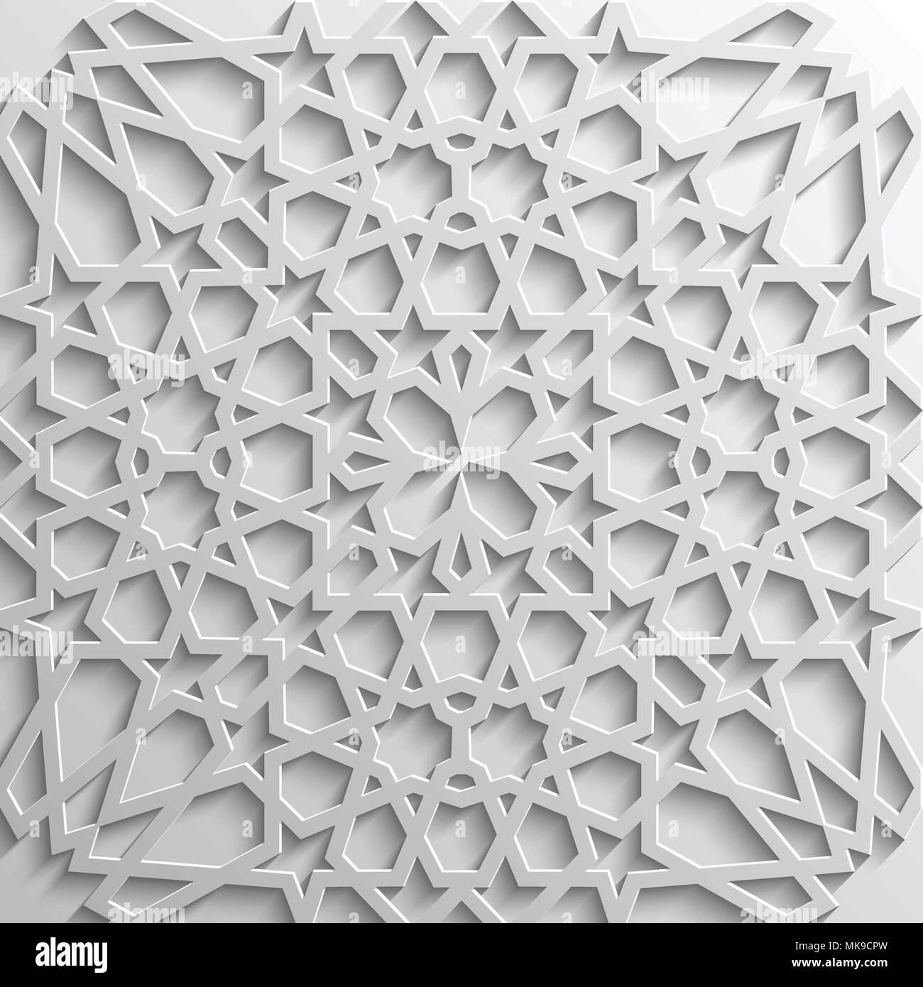 Background with 3d seamless pattern in Islamic Stock Vector Image & Art ...