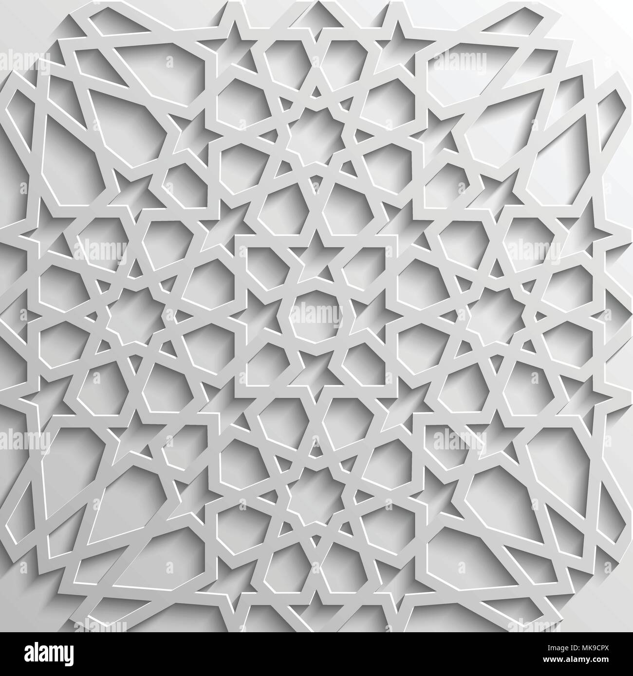 Background with 3d seamless pattern in Islamic Stock Vector Image & Art ...